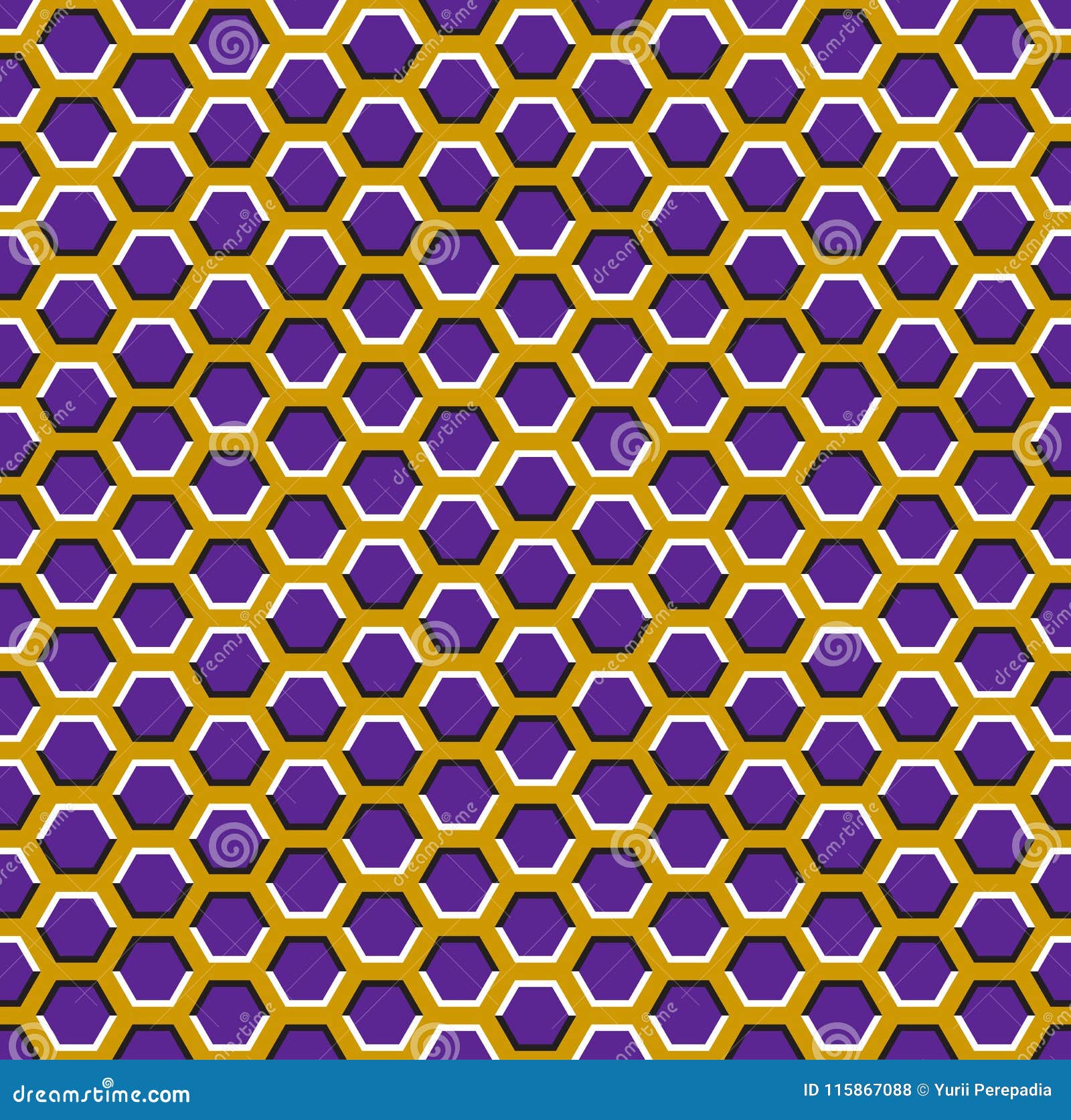 3D Illusion In Seamless Geometric Op Art Patterns Vector Illustration ...