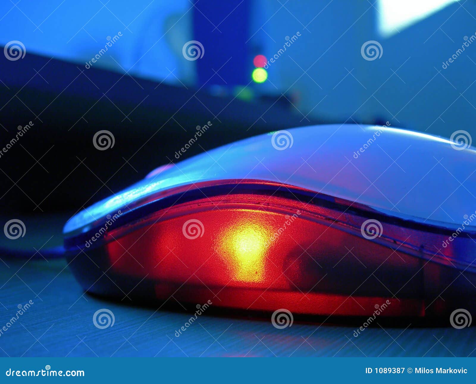 Optical mouse stock image. Image of slick, connection - 1089387