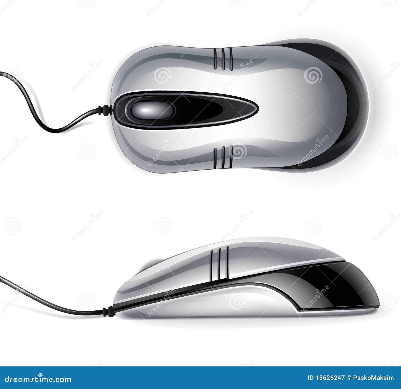 Optical mouse stock vector. Illustration of icon, technology - 18626247