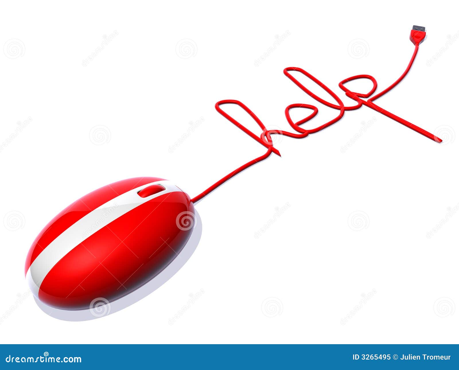 Optical mouse saying help stock illustration. Illustration of scroll ...