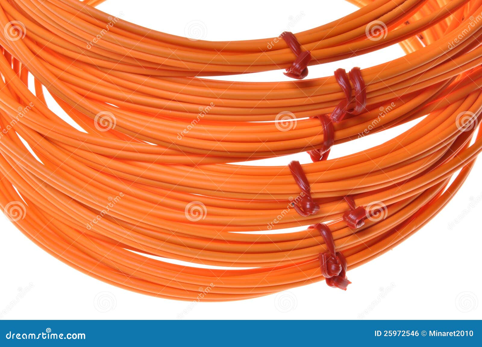 Optical Multimode Patch Cable Stock Photo - Image of color, power: 25972546