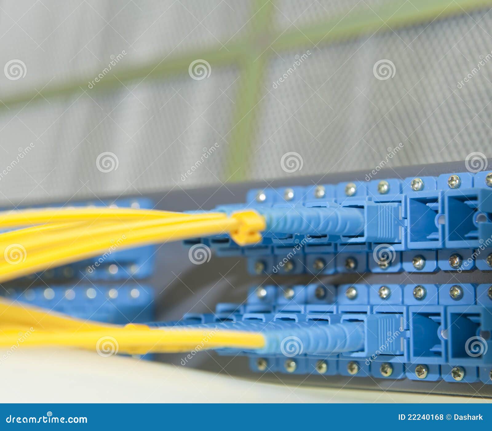 Optical Network Cables and Servers Stock Photo - Image of parallel ...