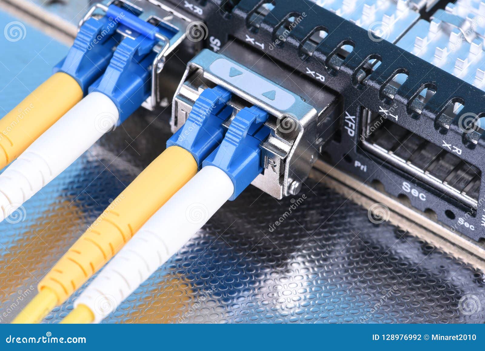 Optical Network Equipment in Data Center Stock Photo - Image of ...