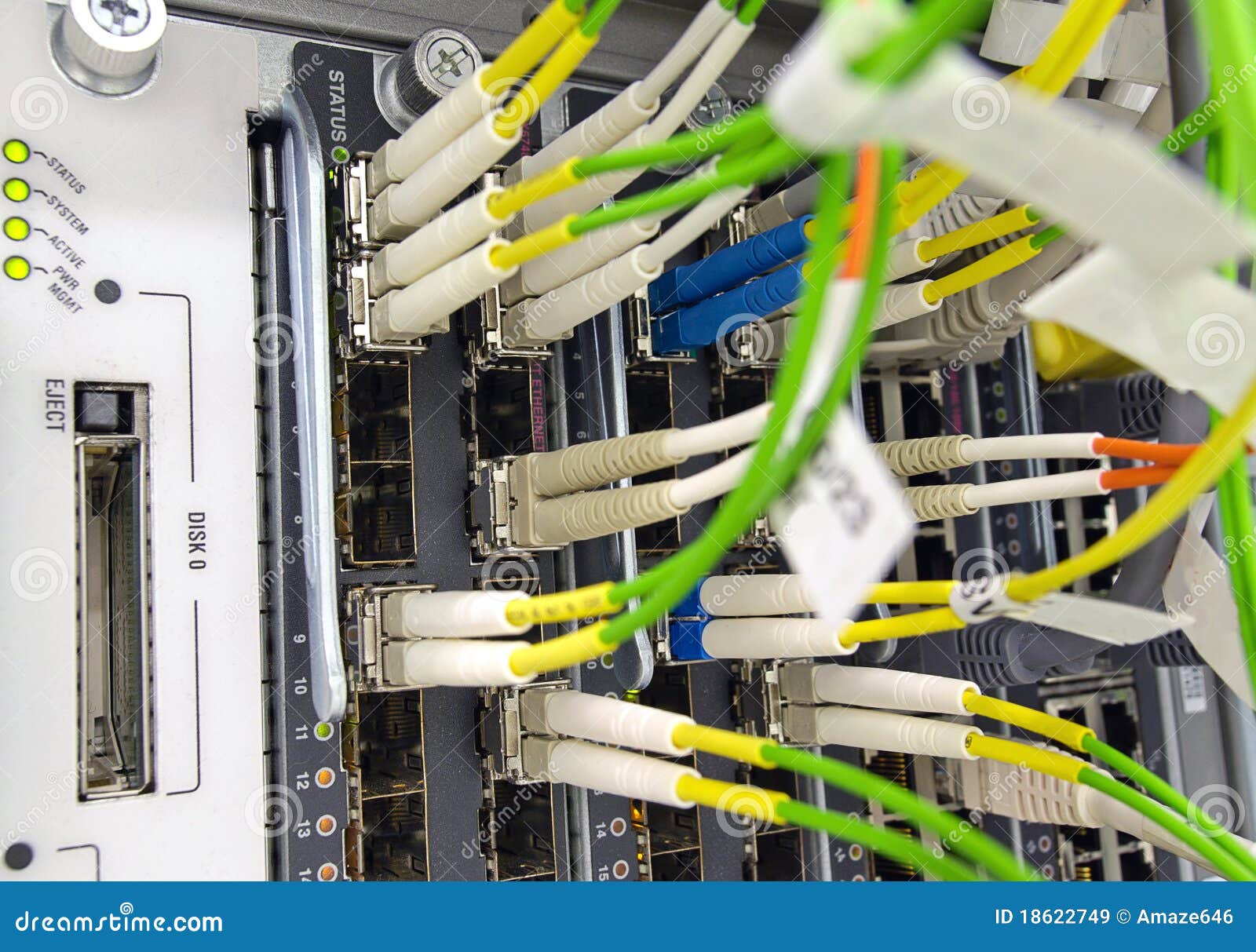 Optical network node stock image. Image of networking - 18622749