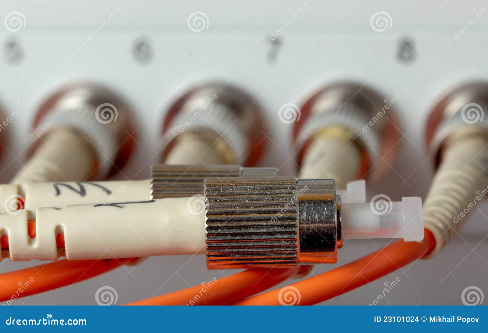 Optical Patch Cords in the Data Center Stock Photo - Image of provider ...