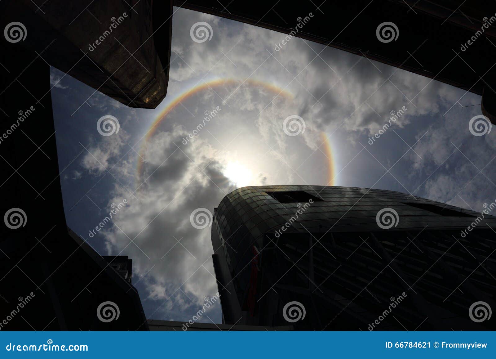 An Optical Phenomenon Sun Halo Stock Image - Image of nimbus, gloriole ...