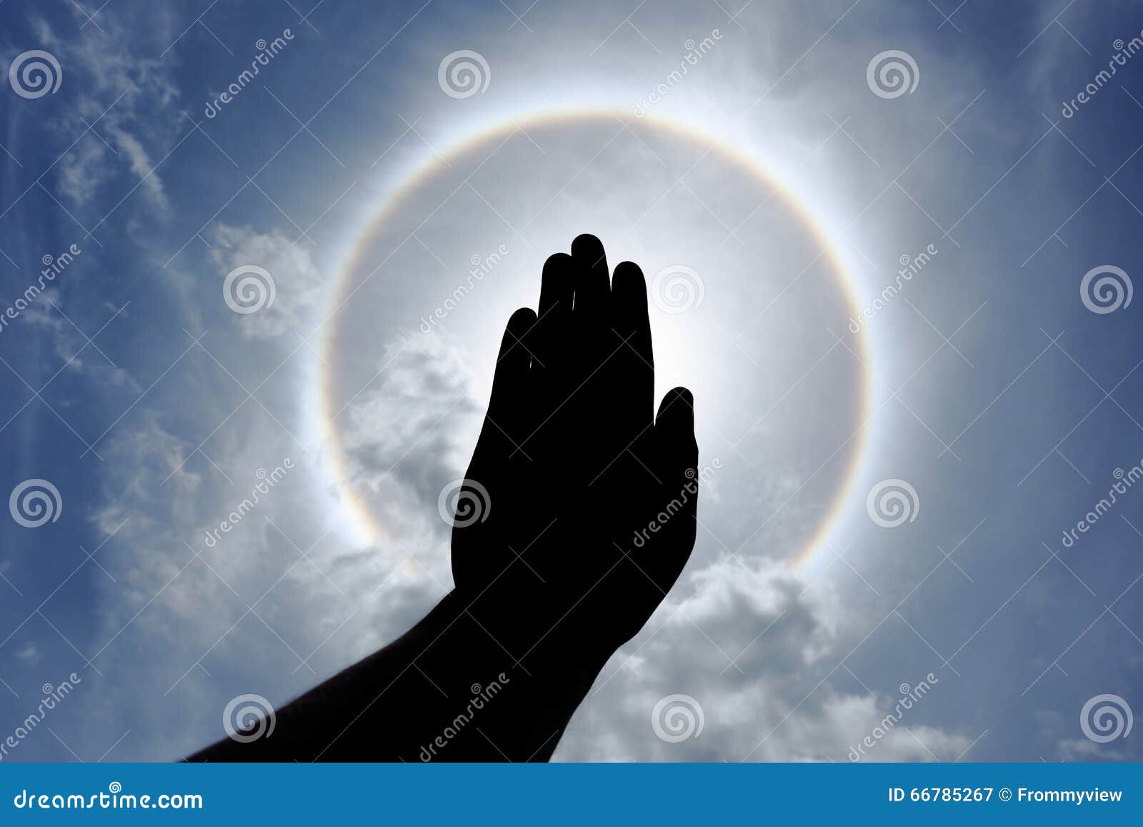 An Optical Phenomenon Sun Halo Stock Image - Image of cloud, halo: 66785267