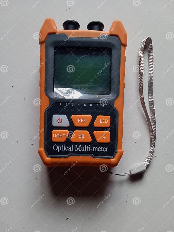 Optical Power Meter Tool that Helps Maintenance Workers Stock Image ...