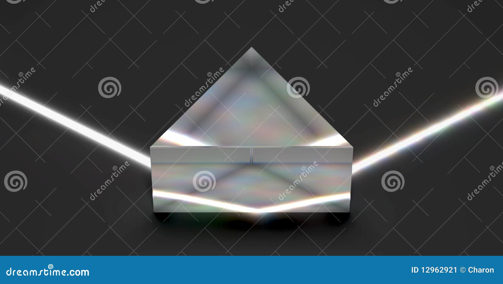 Optical Prism Reflecting Light Beam Stock Illustration - Illustration ...