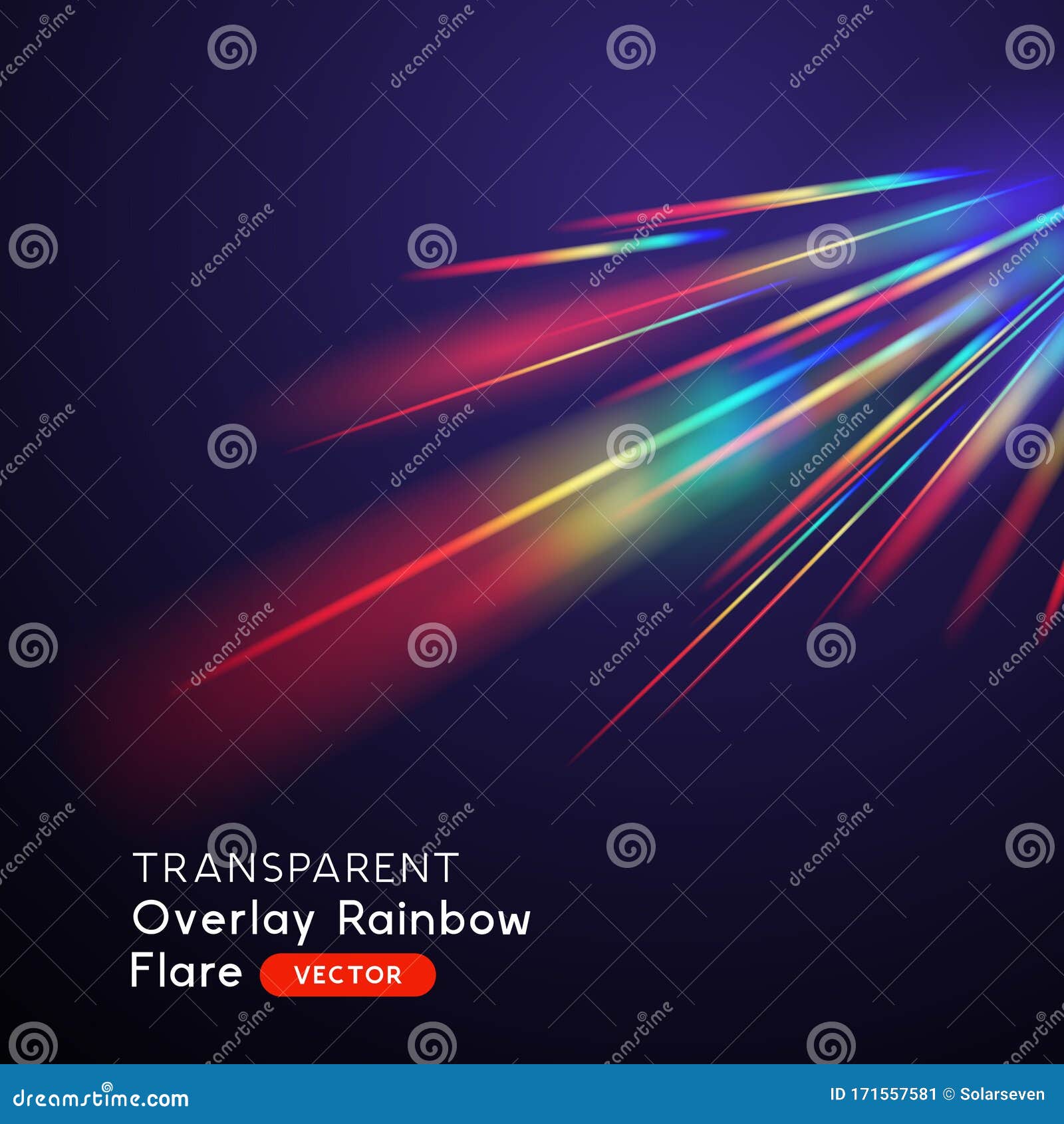 Optical Rainbow Lens Flare Effect Stock Vector - Illustration of leak ...