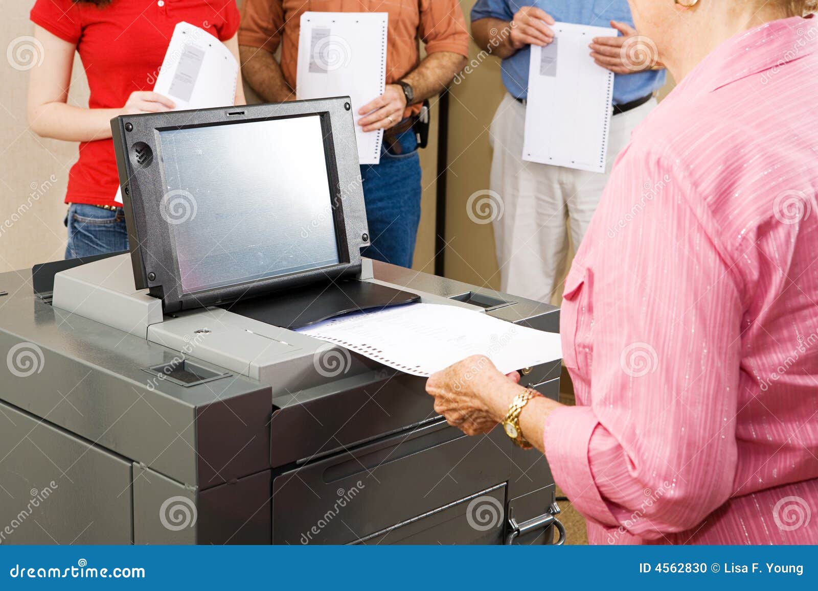 Optical Scanner Voting stock photo. Image of florida, accurate - 4562830