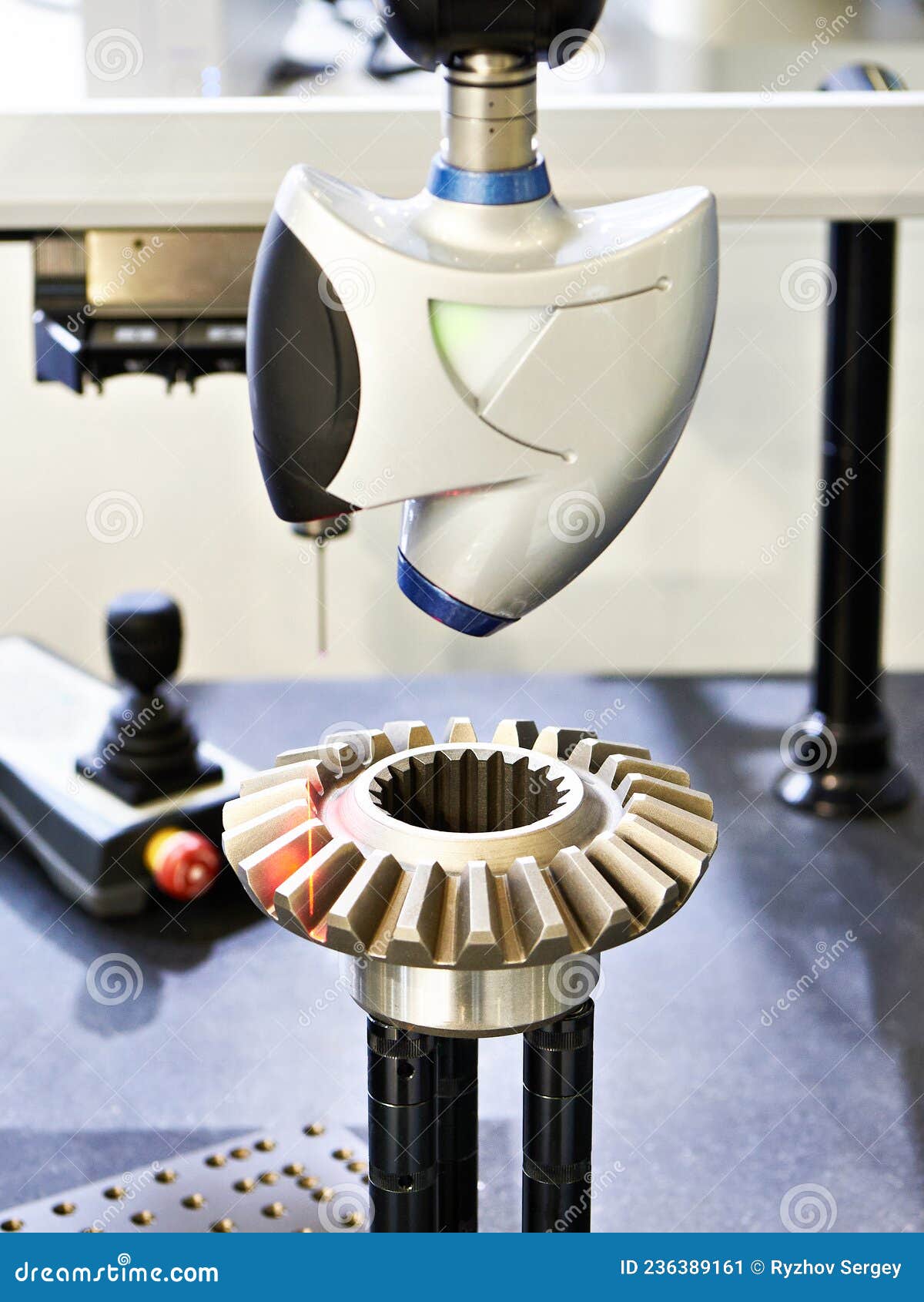 Optical Sensor of 3D Measurement Machine Stock Image - Image of quality ...