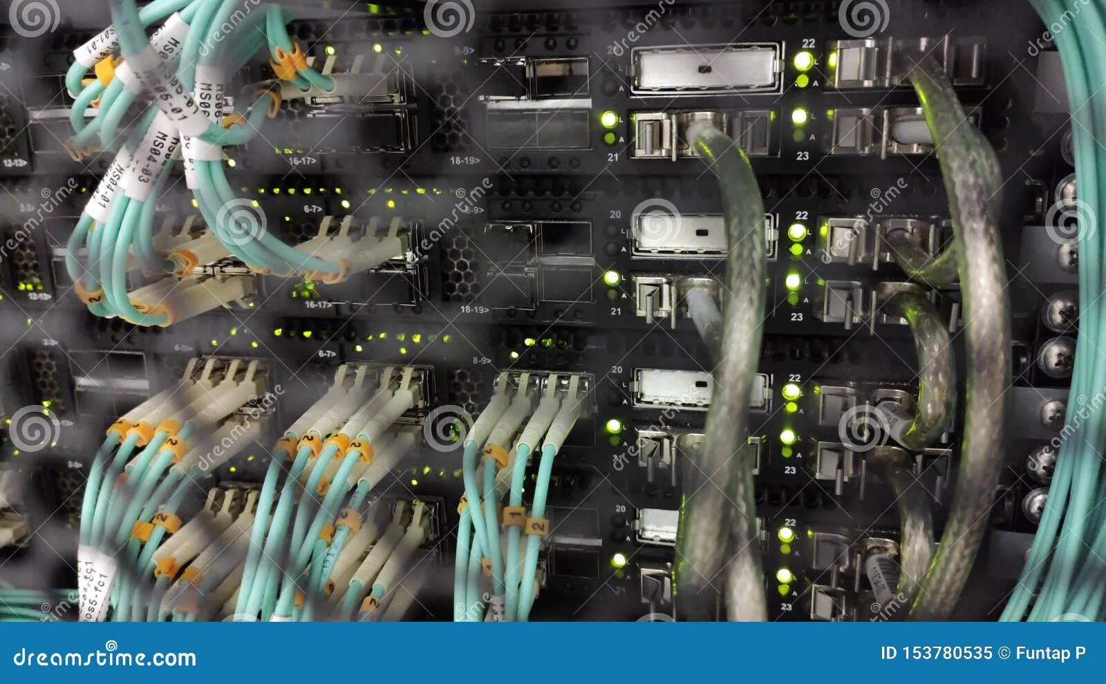 Optical Server is Located Behind the Iron Door of the Data Center ...