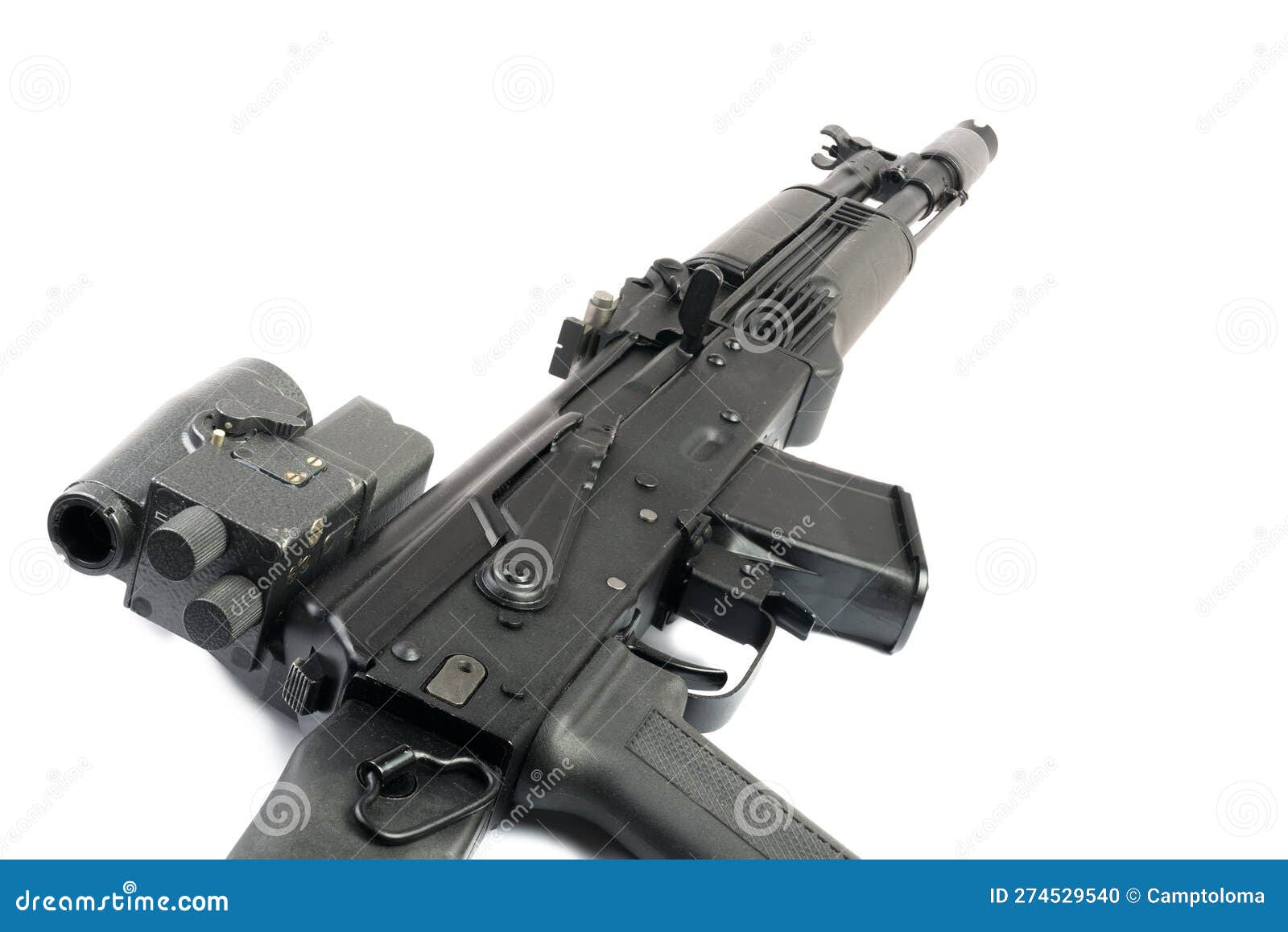 Saiga- Kalashnikov Ak47 Modification Stock Photography | CartoonDealer ...