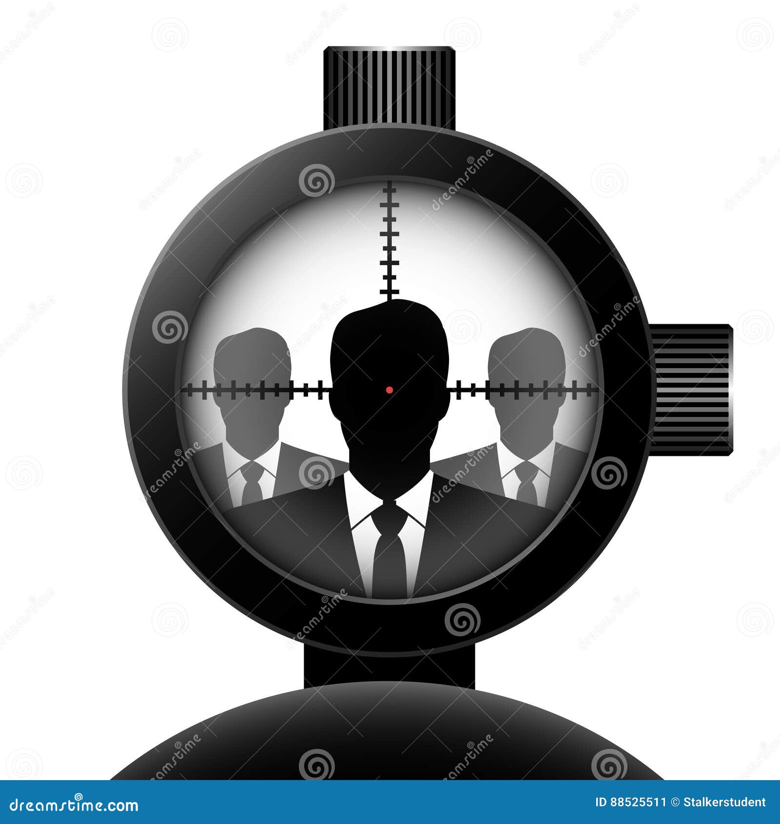 Optical sight. Vector stock illustration. Illustration of view - 88525511