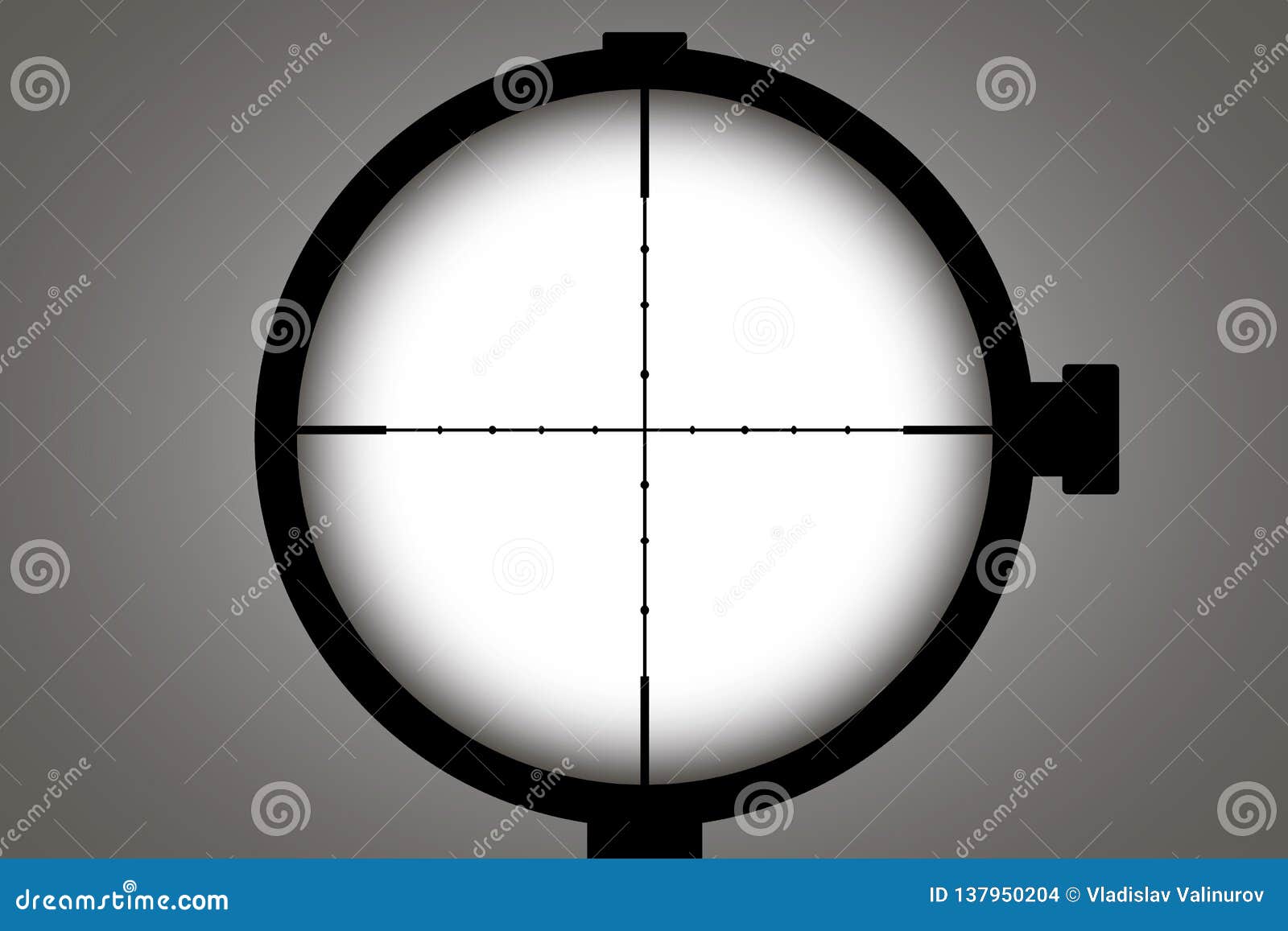 Optical Sight. Vector Concept Illustration for Design Stock Vector ...