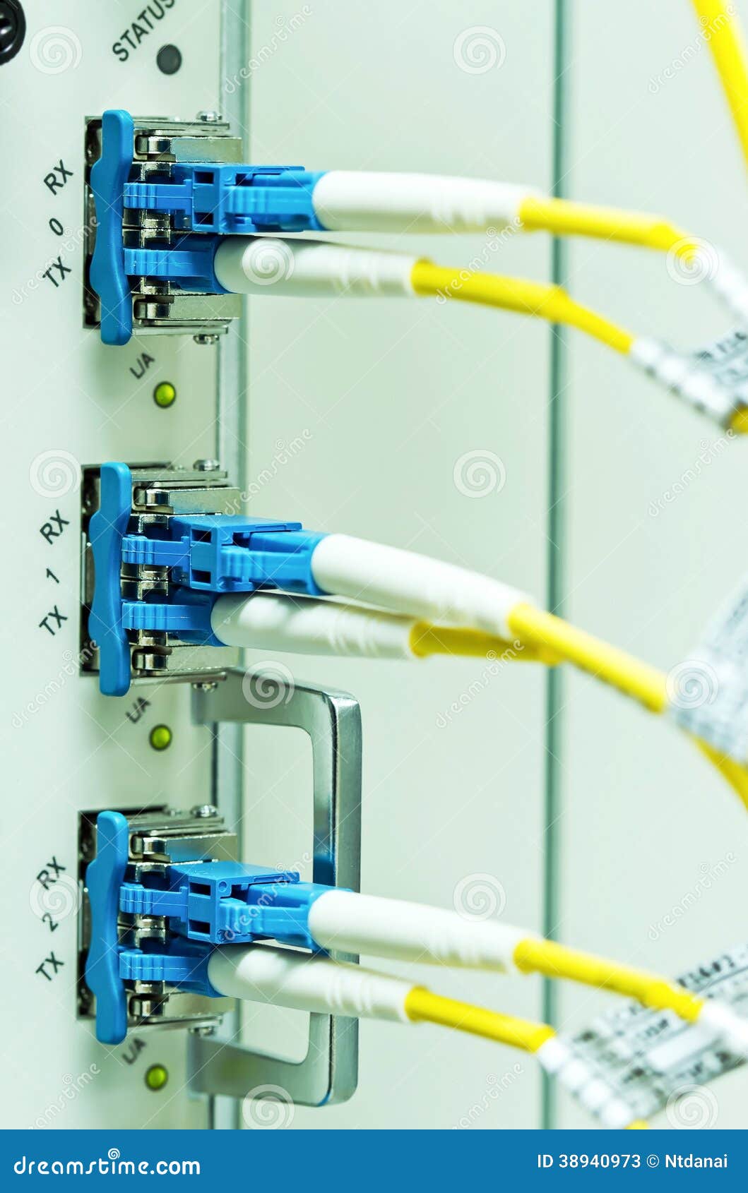 Optical Single Mode LC Patch Cord Stock Image - Image of cord, card ...