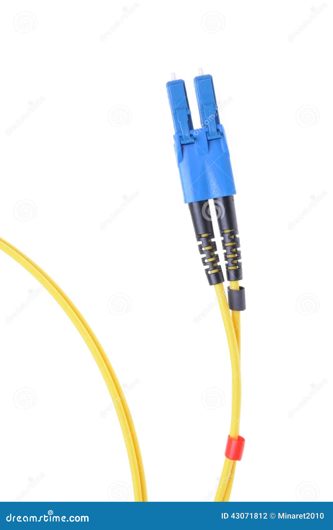Optical Single Mode LC Patch Cord Stock Photo - Image of global, cord ...
