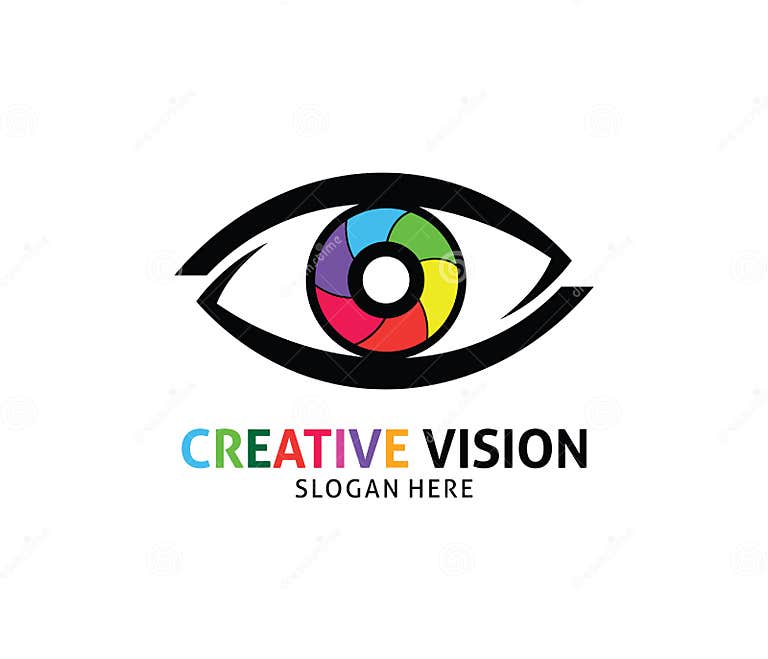 Optical Technology Eye Future Vision Vector Logo Design Stock ...