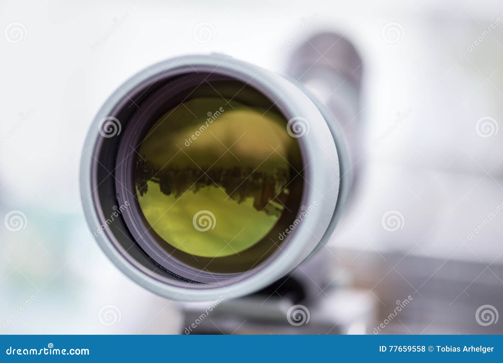 Optical telescope lense stock photo. Image of close, instrument - 77659558