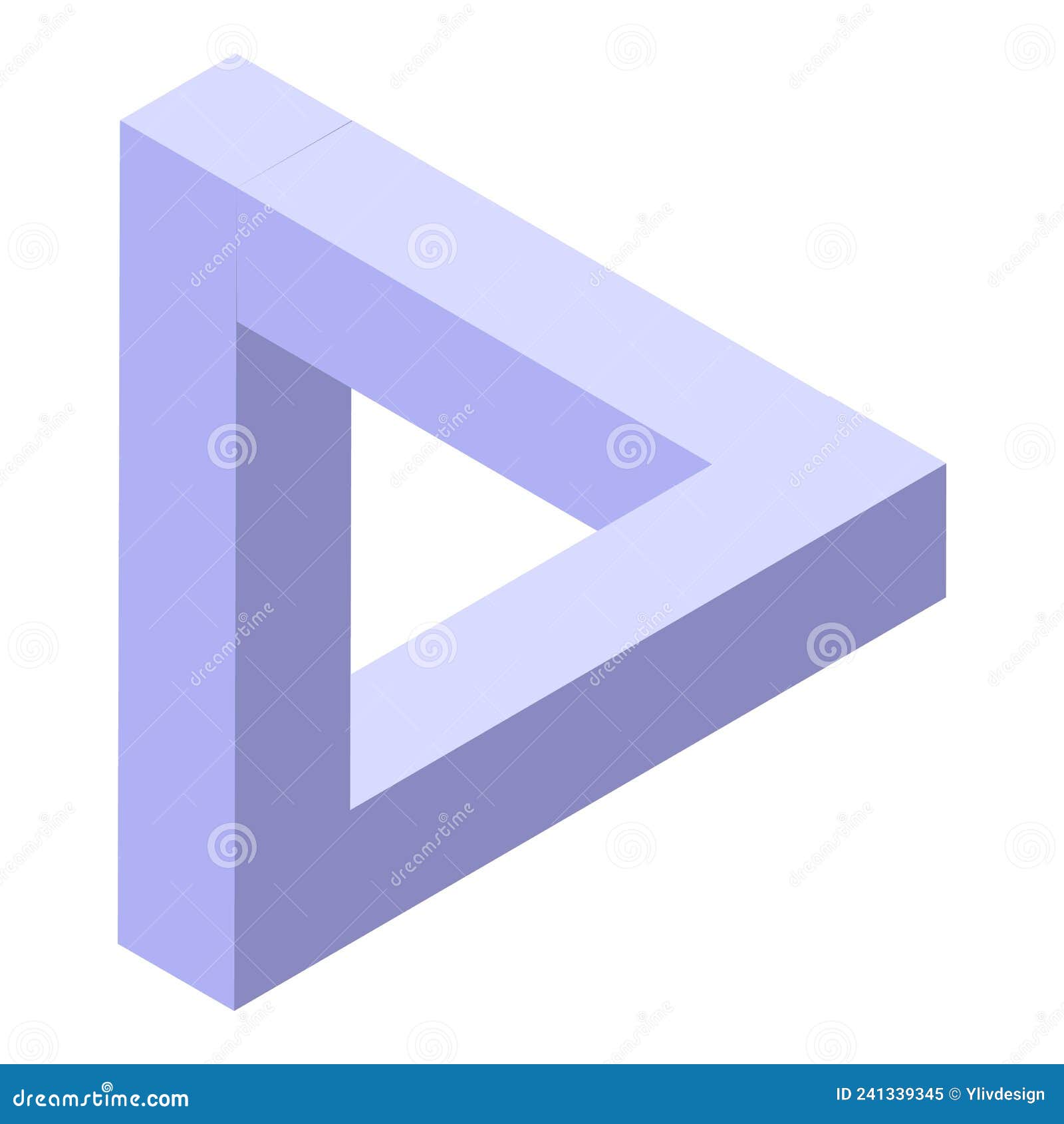 Optical Triangle Icon Isometric Vector. Visual Illusion Stock Vector ...