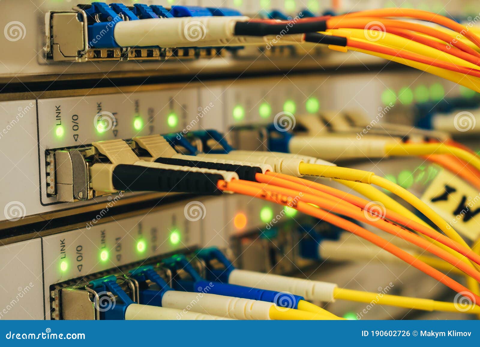 The Optical Wires are Connected To the Central Router. the Network ...