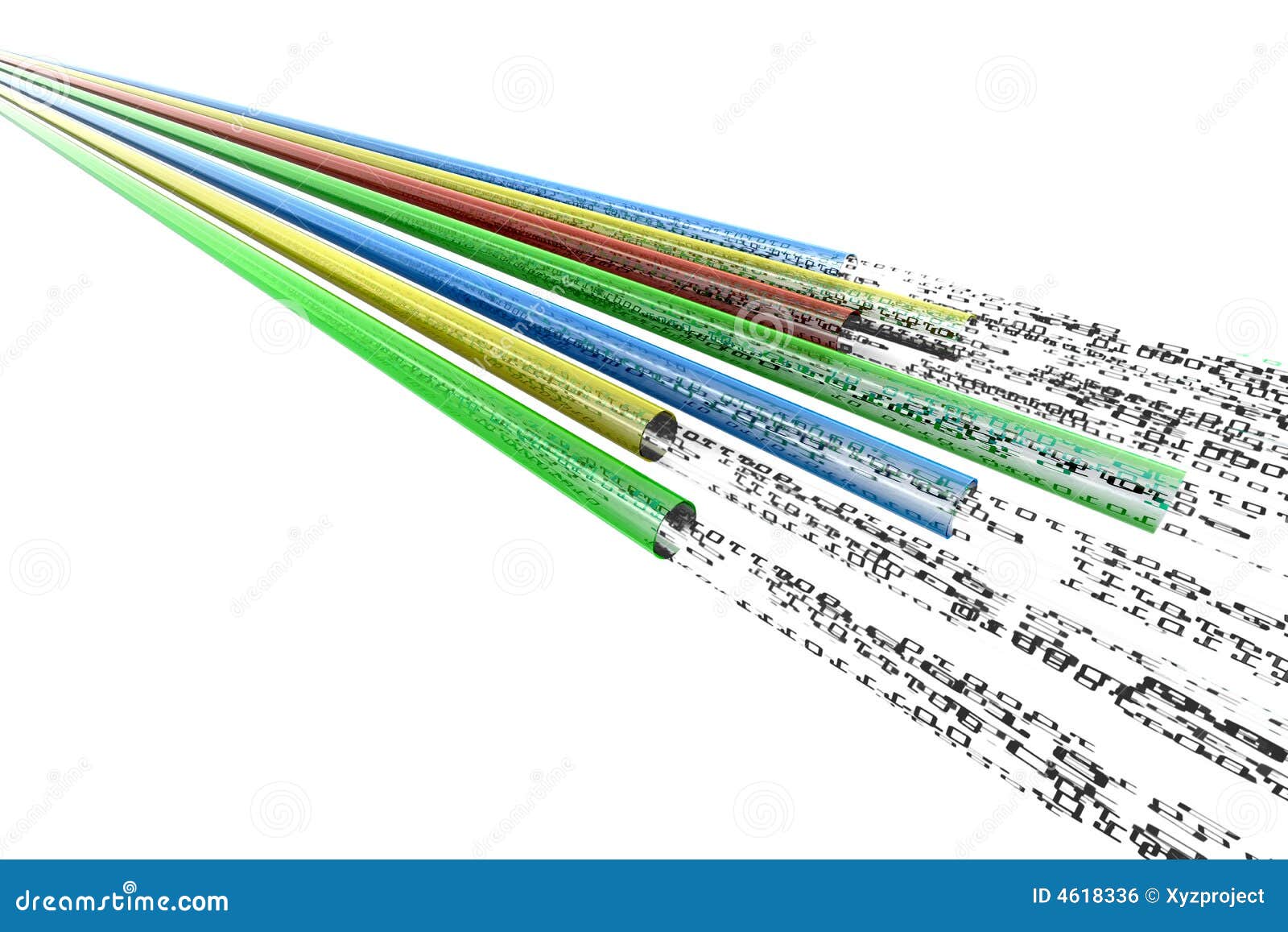 Optical wires data flow stock illustration. Illustration of dimensional ...