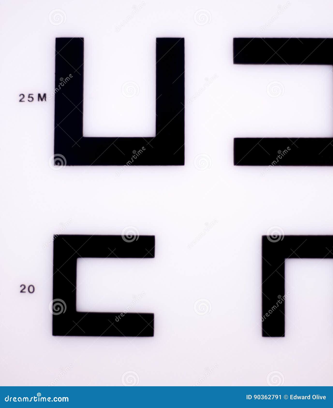 Optician eye test chart stock image. Image of checkup - 90362791