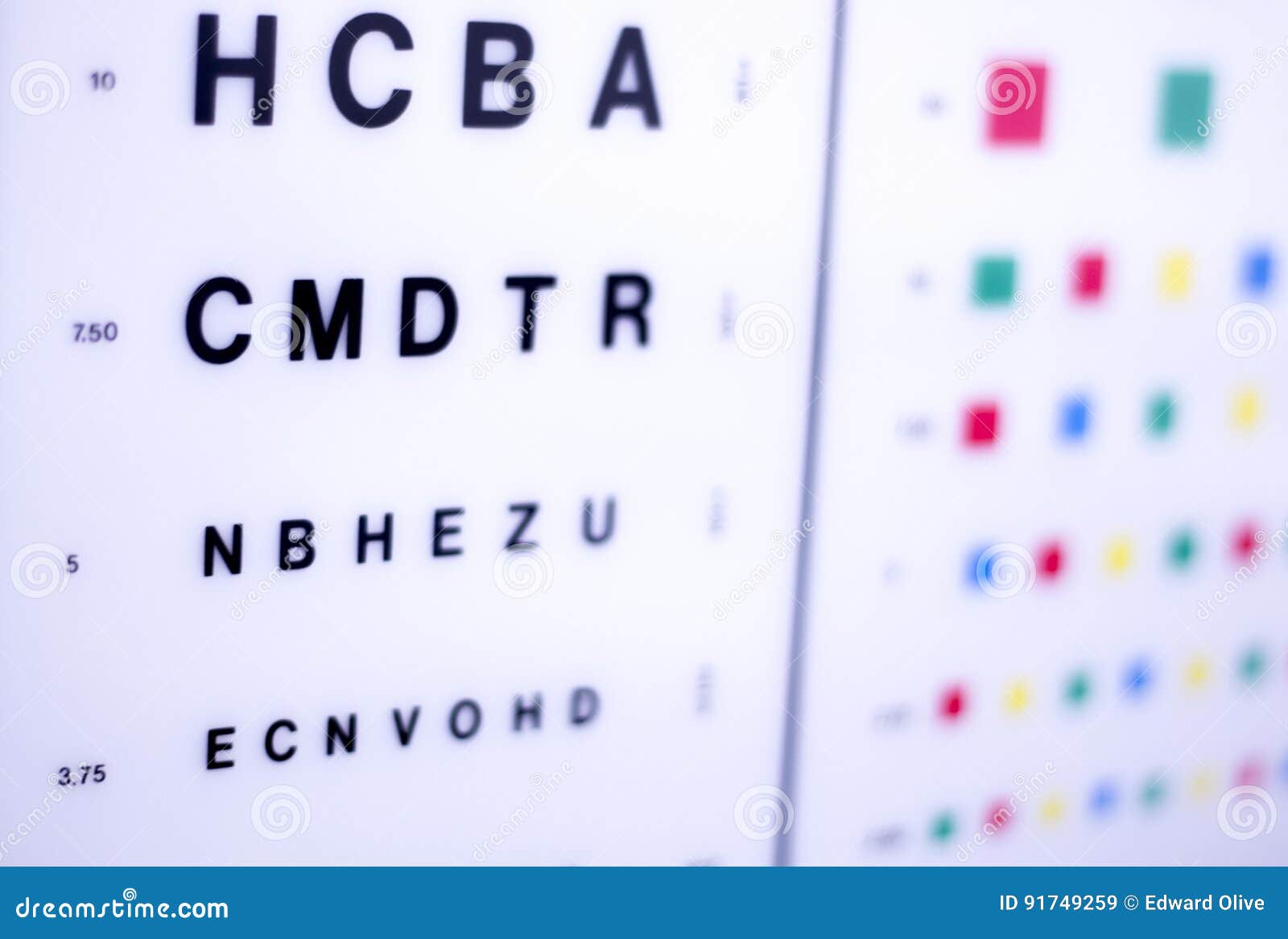 Optician eye test chart stock image. Image of medicine - 91749259