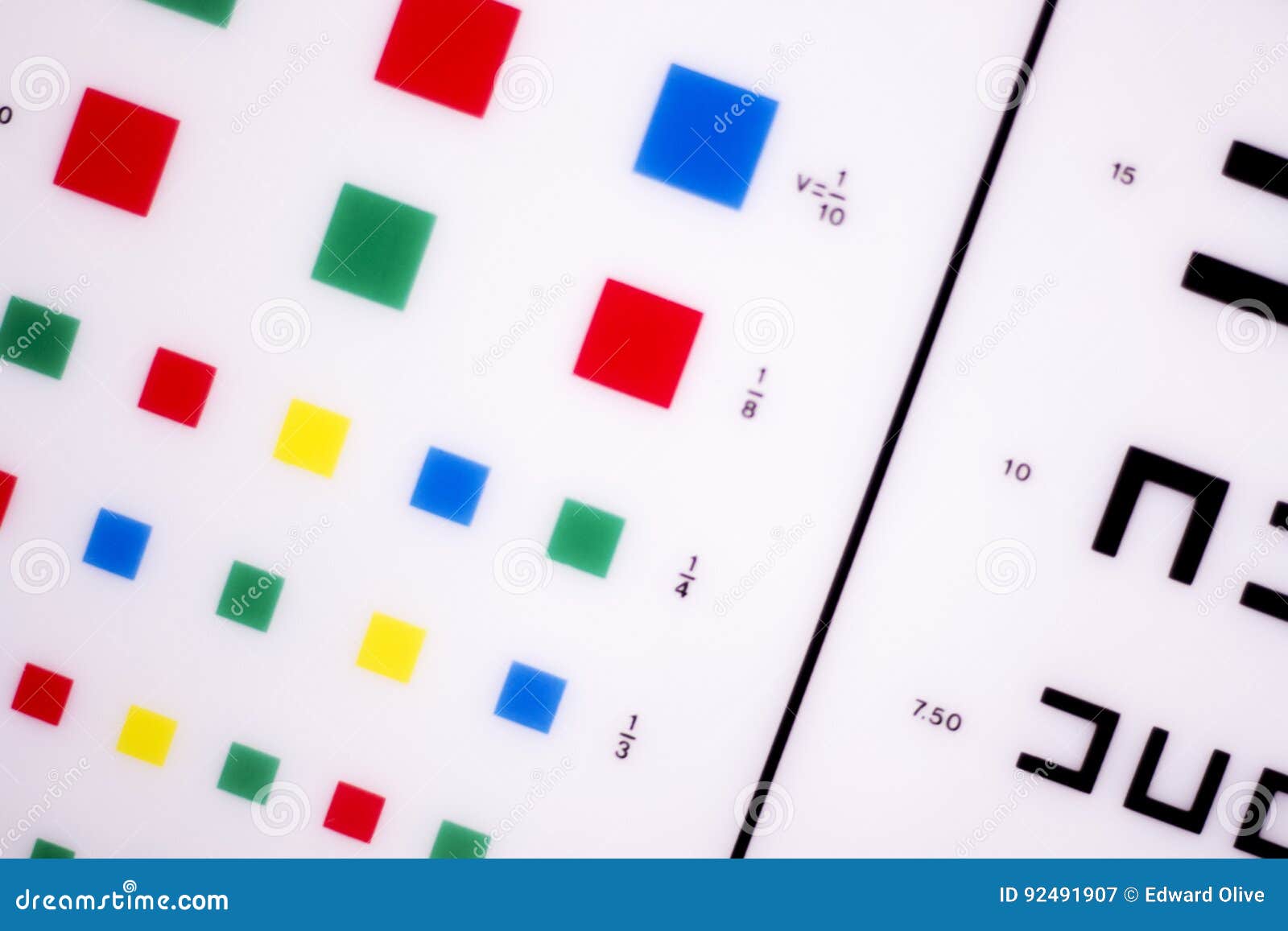 Optician eye test chart stock image. Image of care, checkup - 92491907
