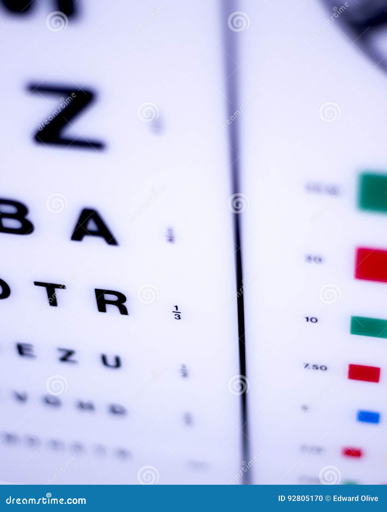 Optician eye test chart stock photo. Image of concept - 92805170