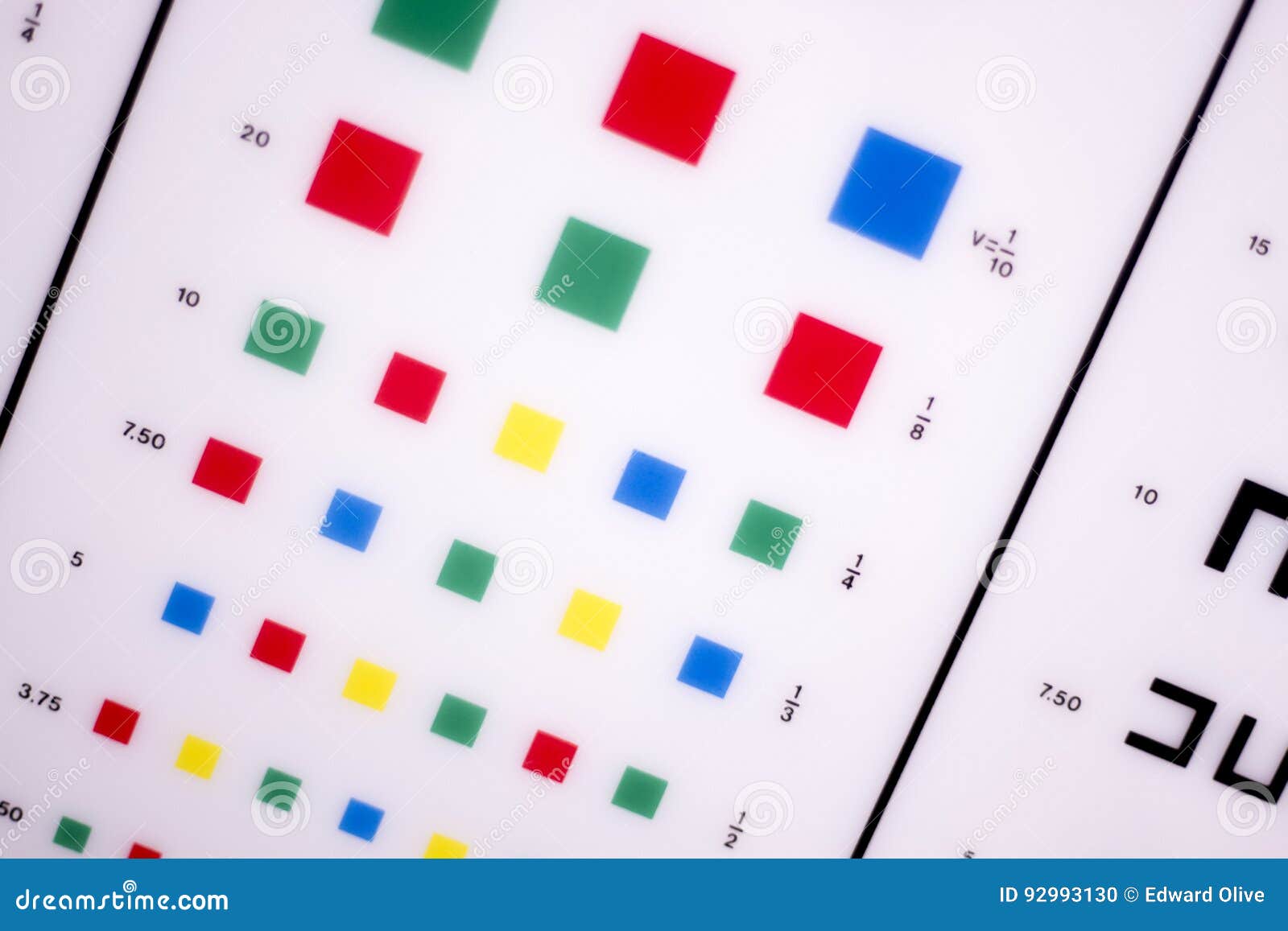 Optician eye test chart stock photo. Image of checkup - 92993130