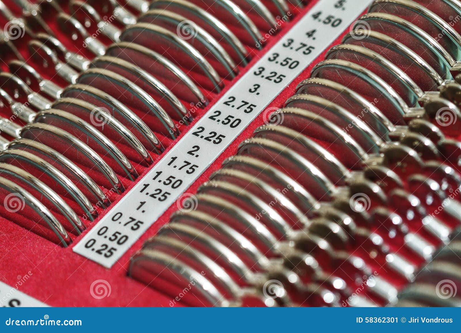 Optician with Set of Trial Frames and Trial Lenses Stock Image - Image ...