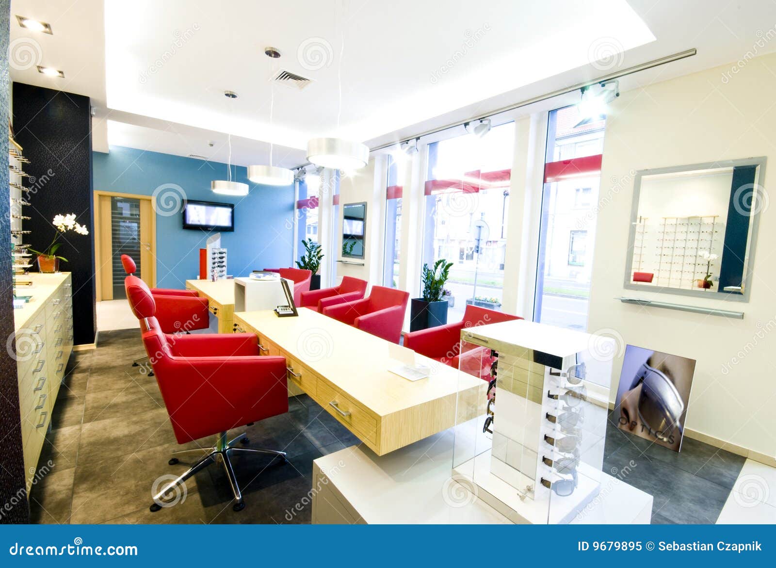 Optician shop stock image. Image of chairs, fashion, business - 9679895
