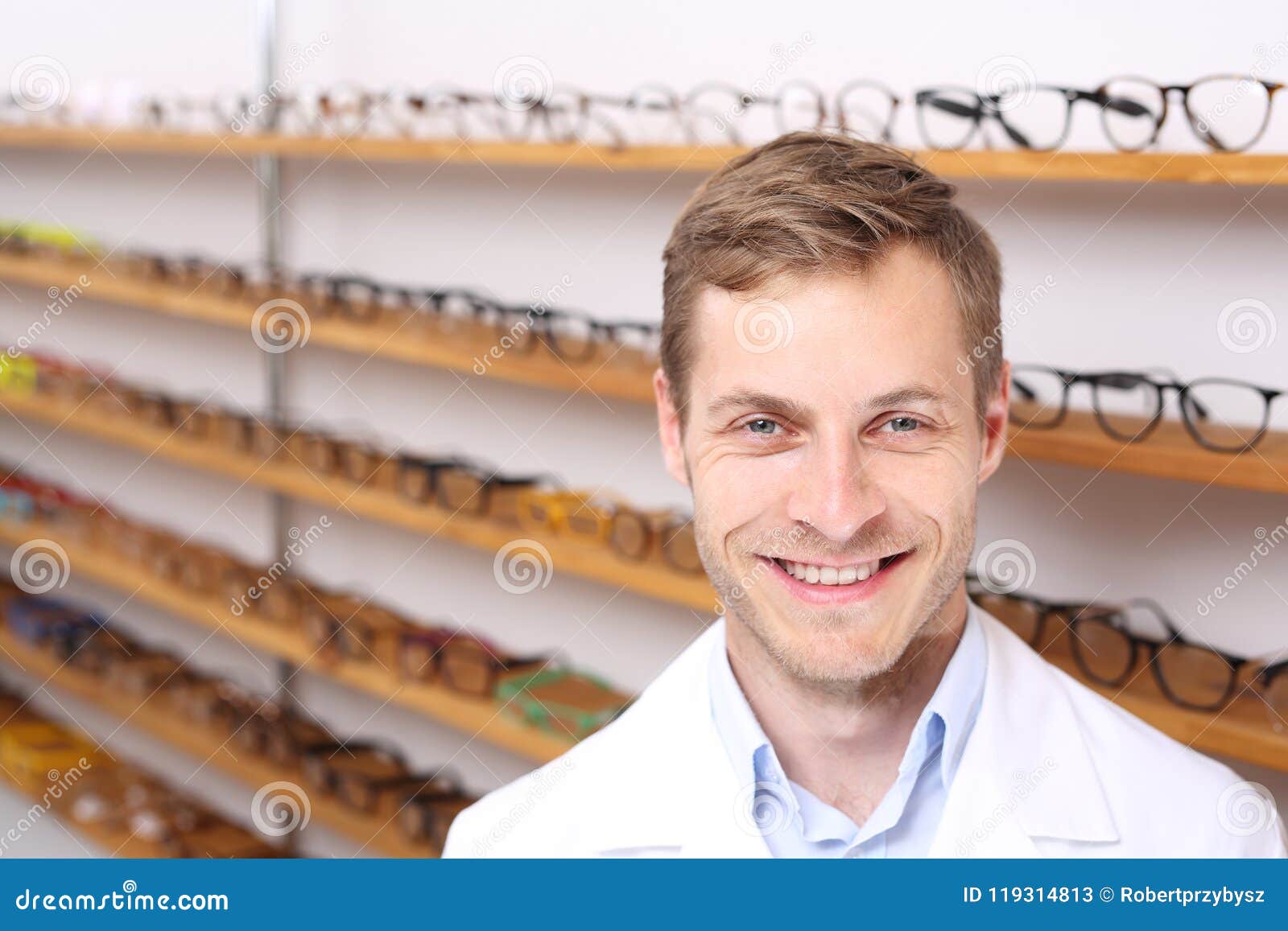Optician. stock image. Image of shop, optician, prescription - 119314813
