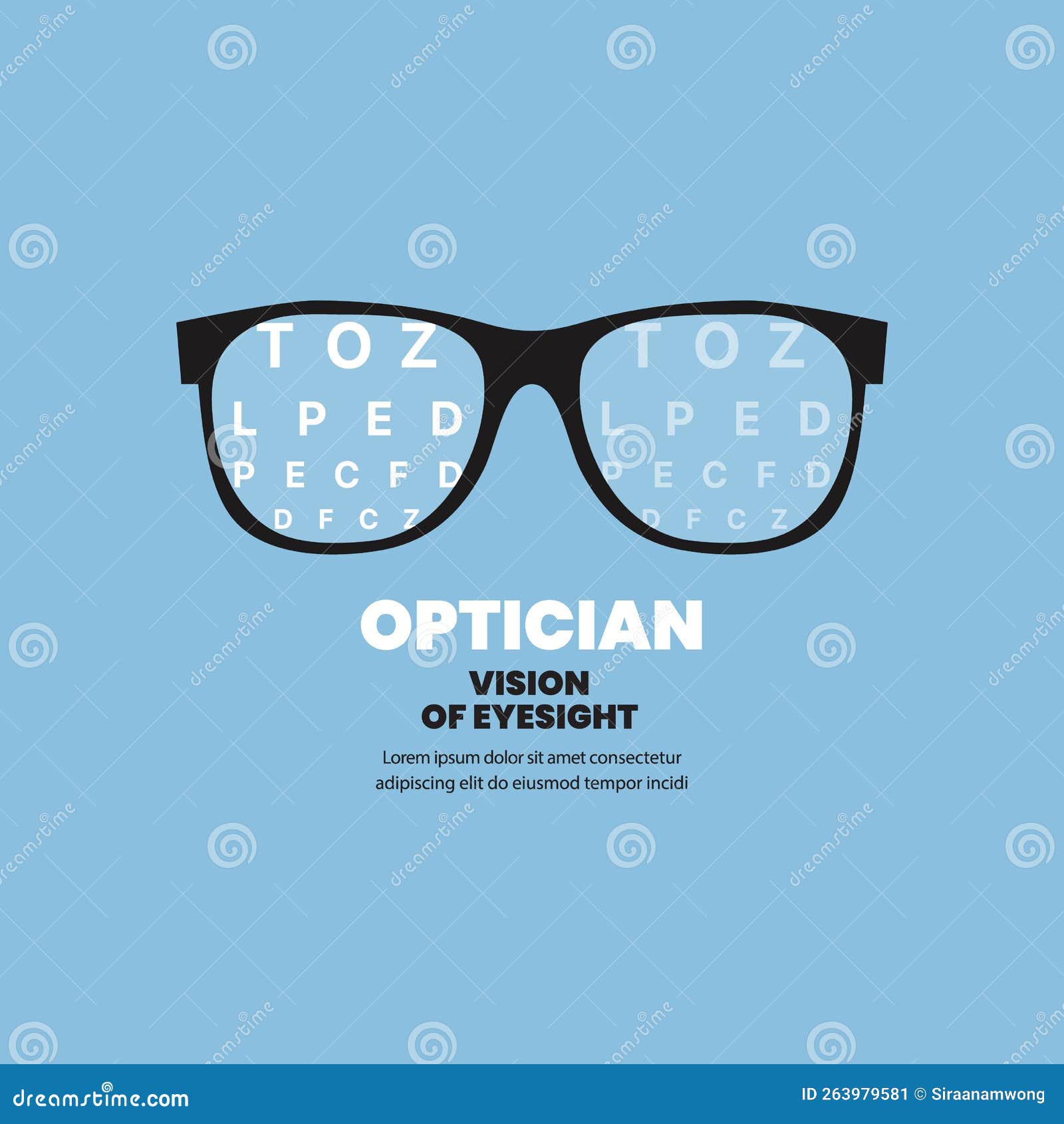 Optician Eye Vision Vector Logo Illustration. Creative Optic Symbol ...