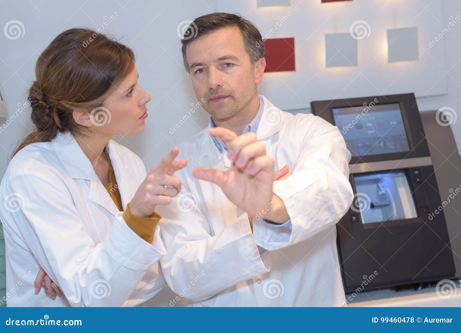 Opticians Working in Laboratory Stock Photo - Image of optics, exam ...
