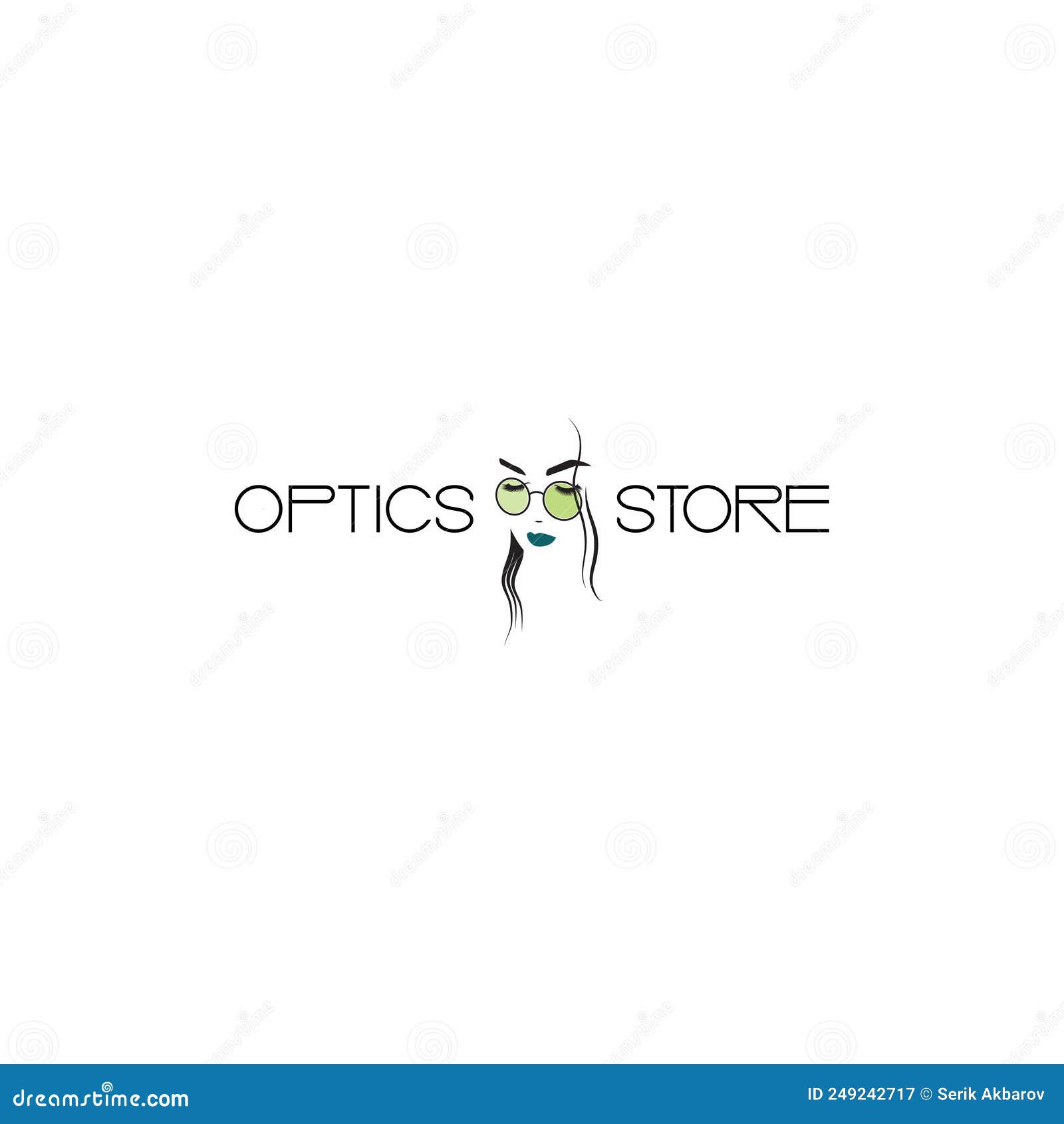 Optics store. stock vector. Illustration of salon, lens - 249242717