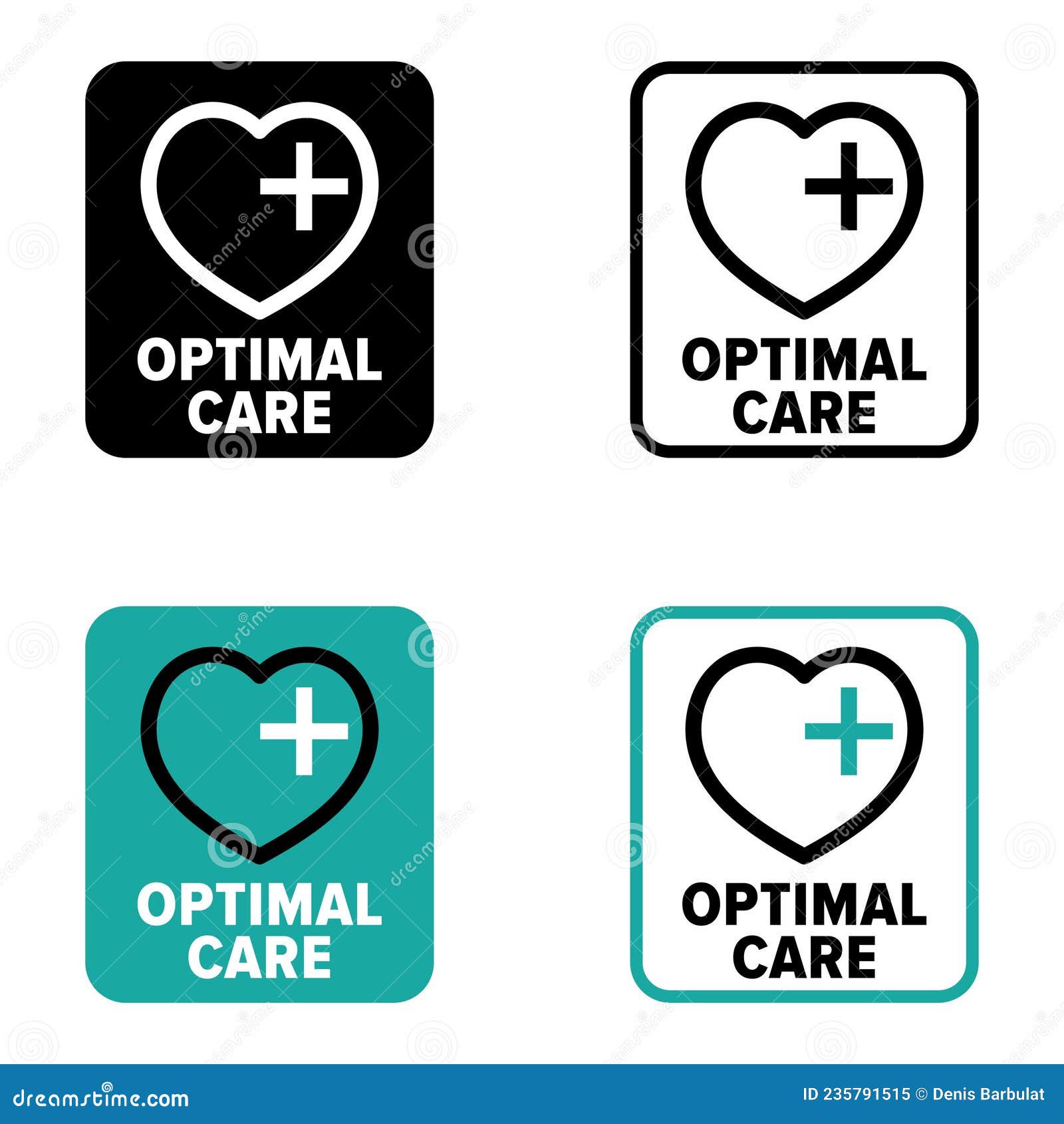 Optimal Care Vector Information Sign Stock Vector - Illustration of ...
