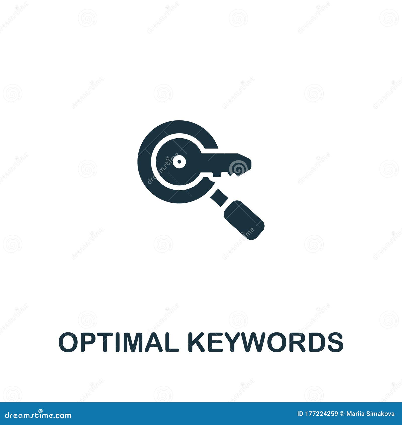 Optimal Keywords Icon from Seo Collection. Simple Line Optimal Keywords ...