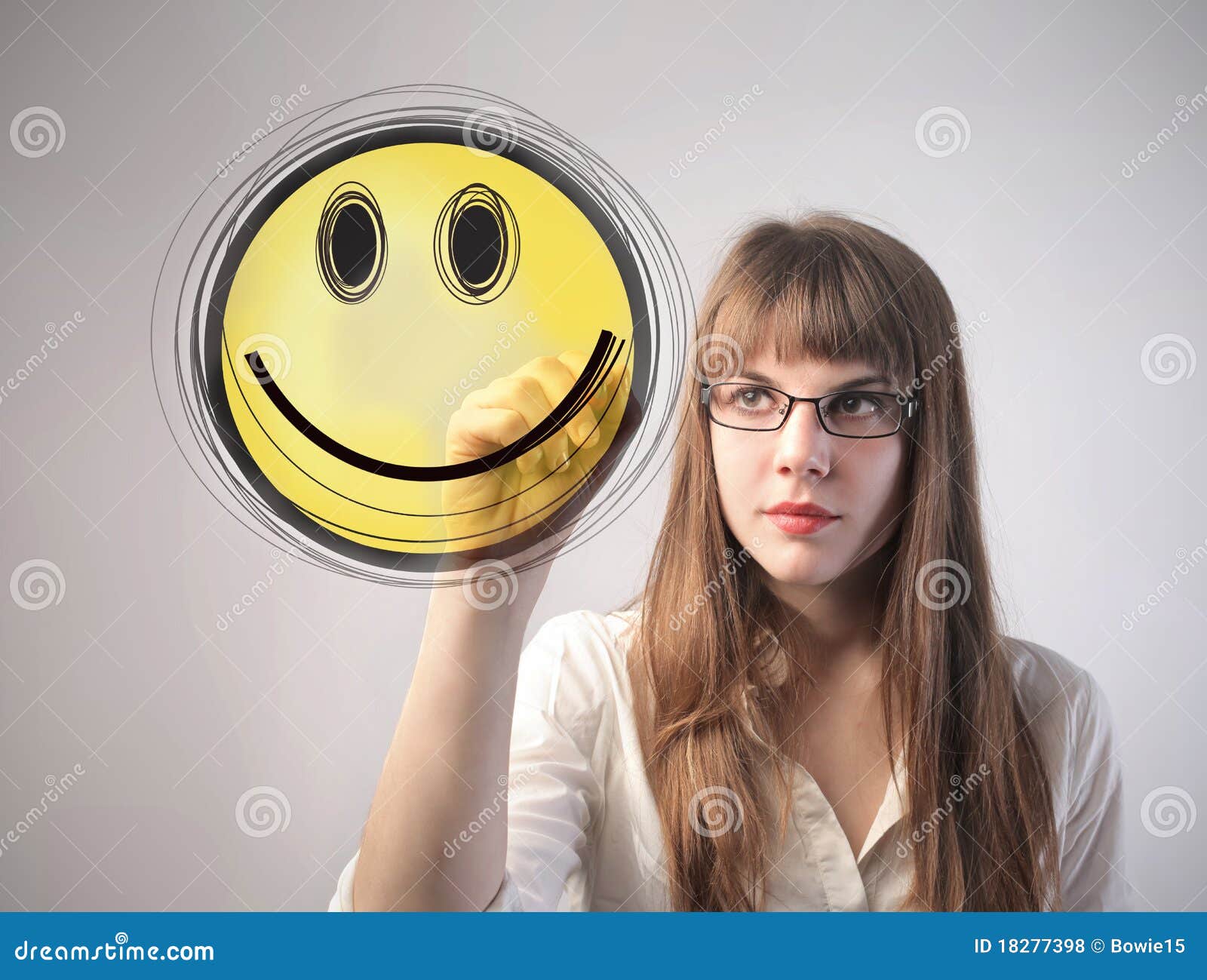 Optimism stock photo. Image of sign, girl, smiling, people - 18277398
