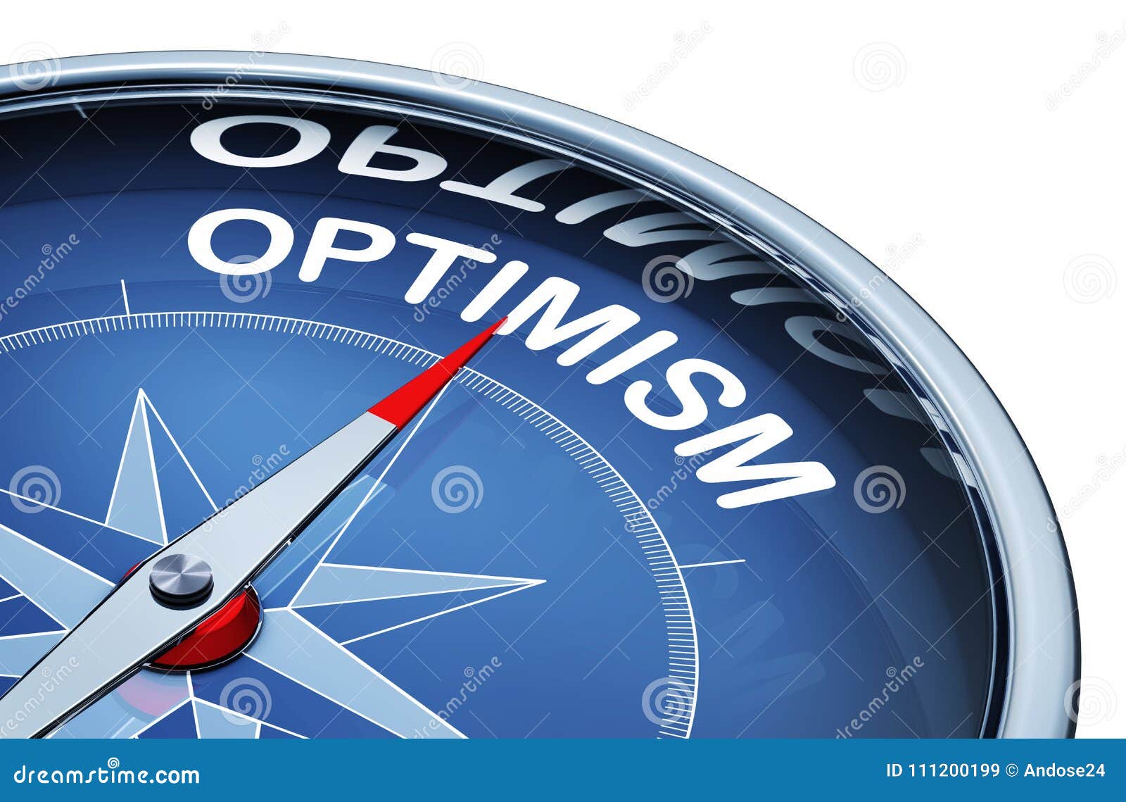 Optimism compass stock illustration. Illustration of optimistic - 111200199