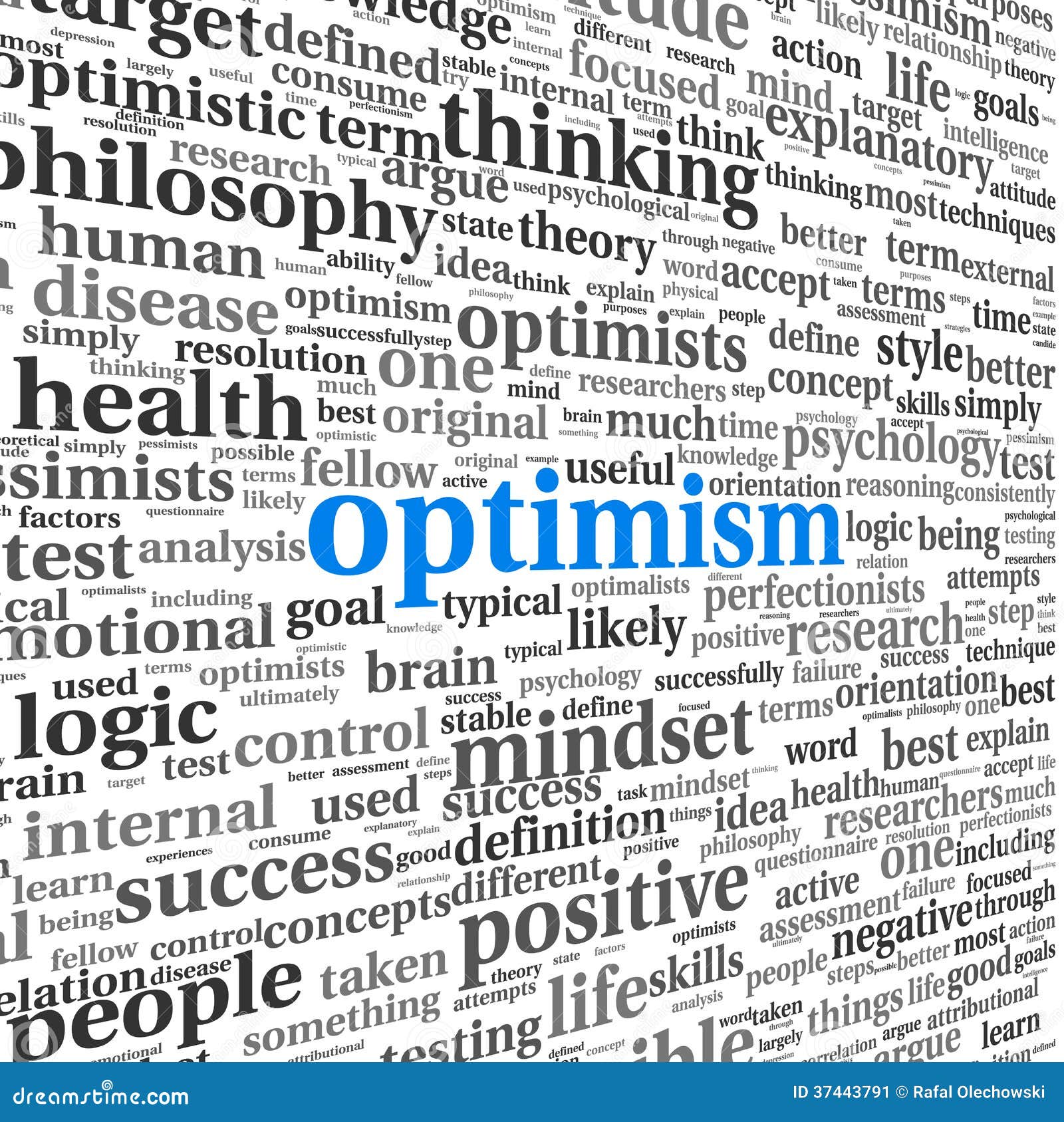 Optimism Concept Word Tag Cloud Isolated Stock Illustrations – 167 ...