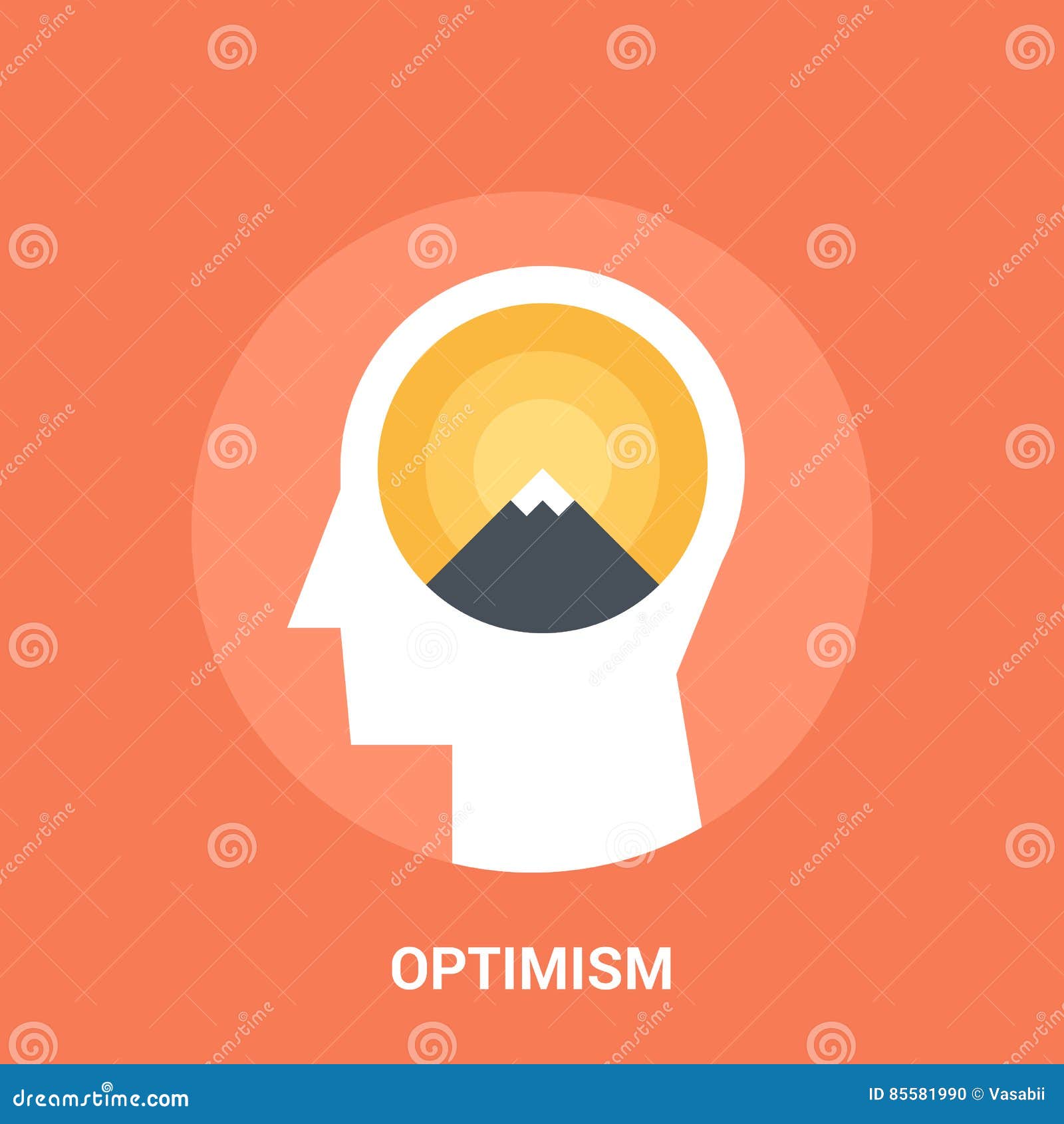 Optimism Icon Vector Illustration | CartoonDealer.com #78774942