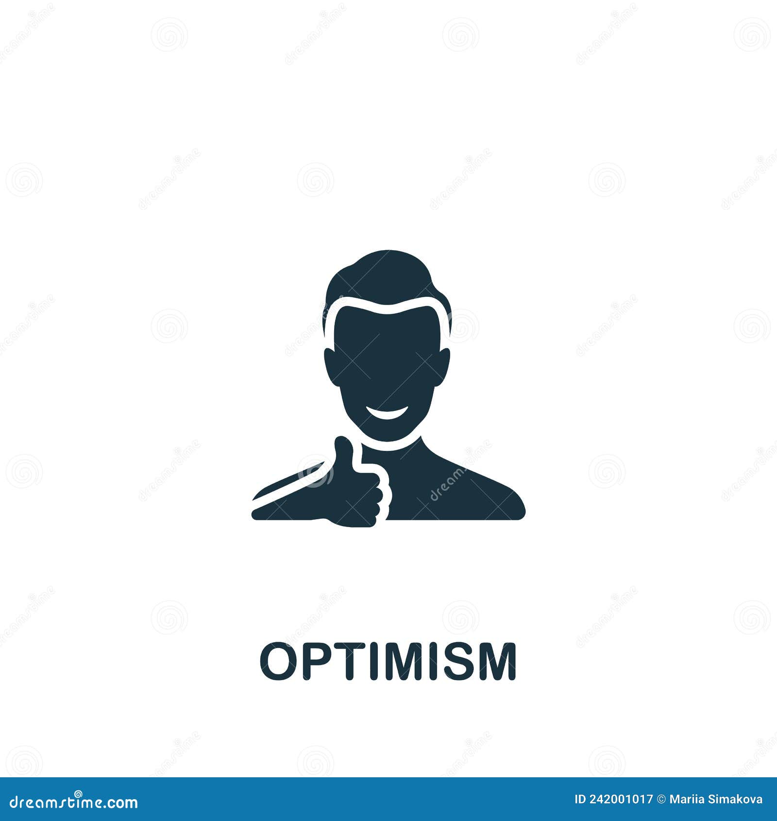 Optimism Icon. Monochrome Simple Icon For Templates, Web Design And ...