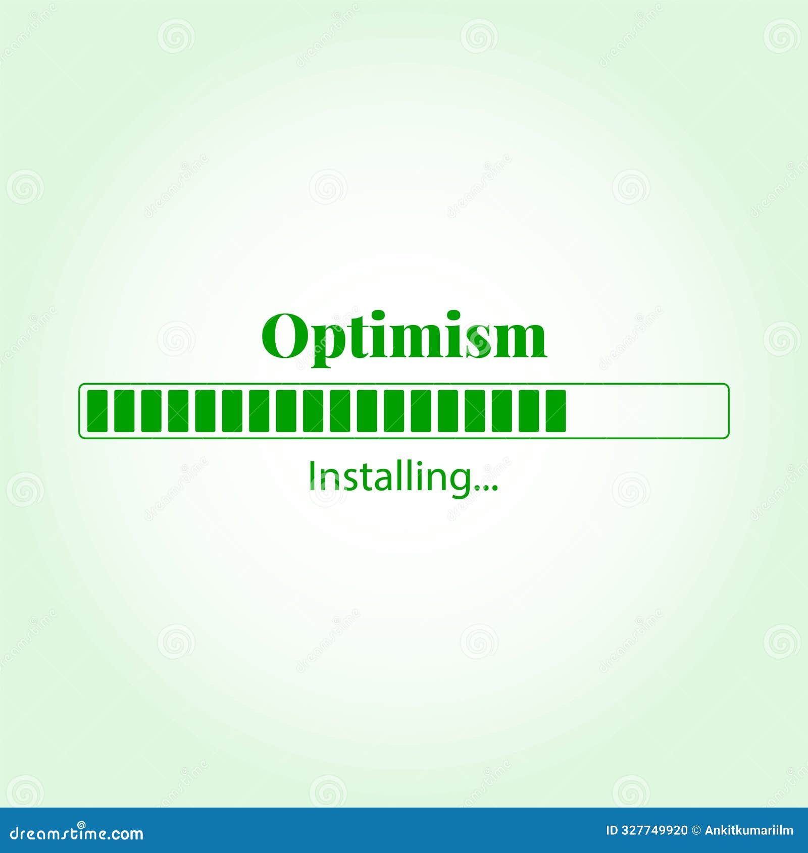 Optimism Installing Vector Illustration Graphic Eps Stock Illustration ...