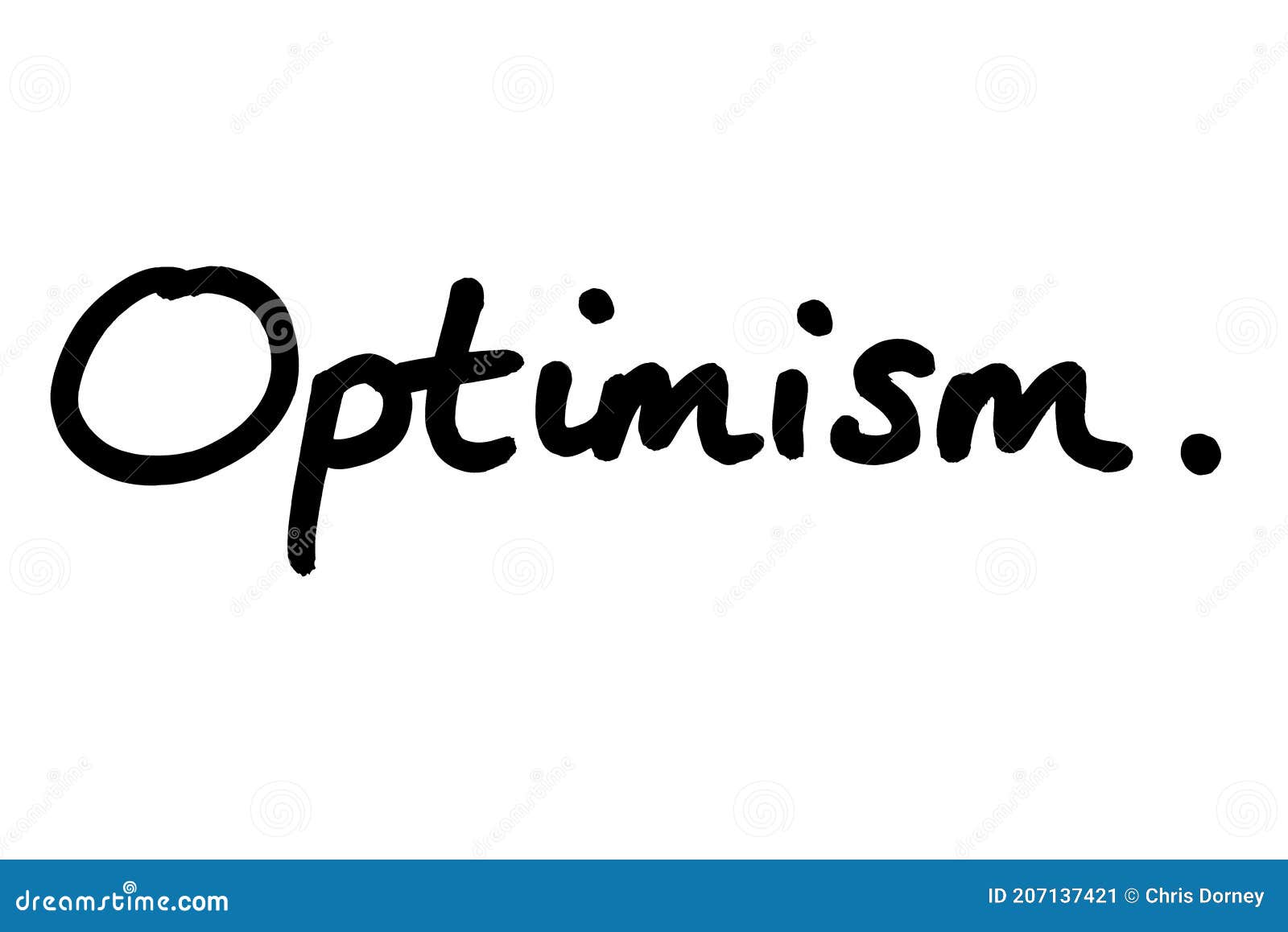 Optimism stock illustration. Illustration of faithful - 207137421