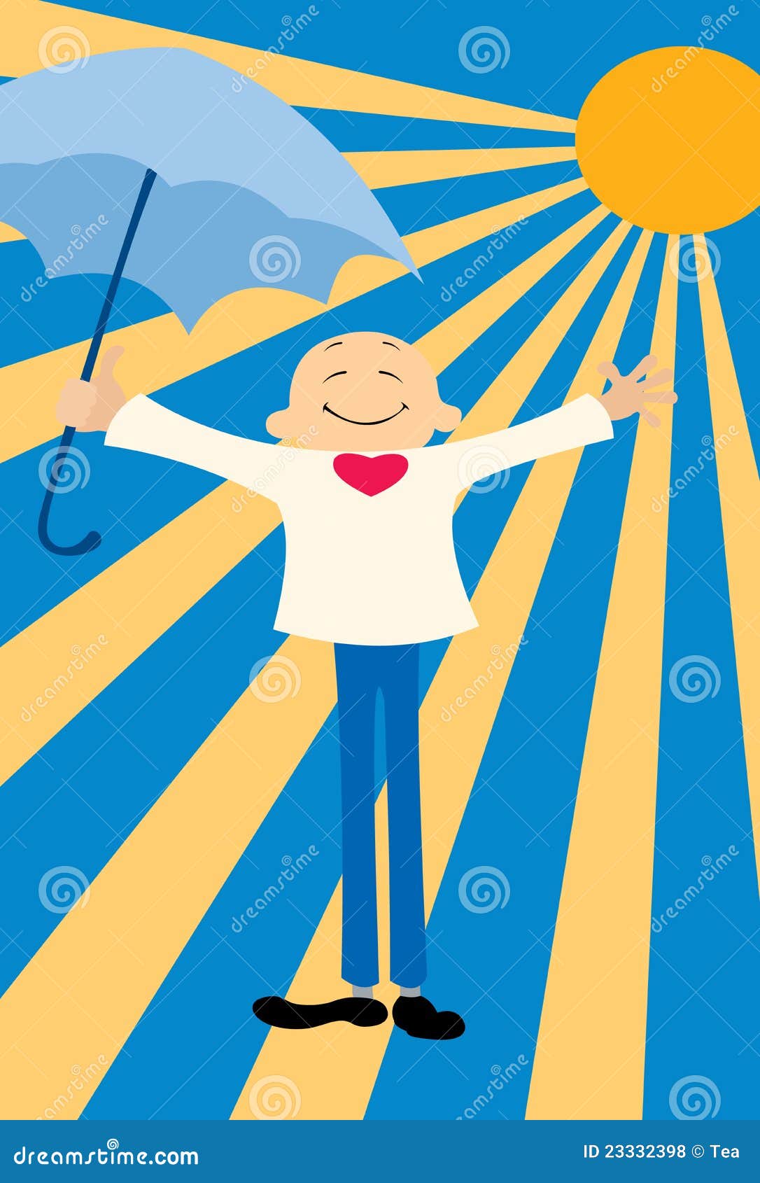 Optimisme illustration de vecteur. Illustration du gens - 23332398