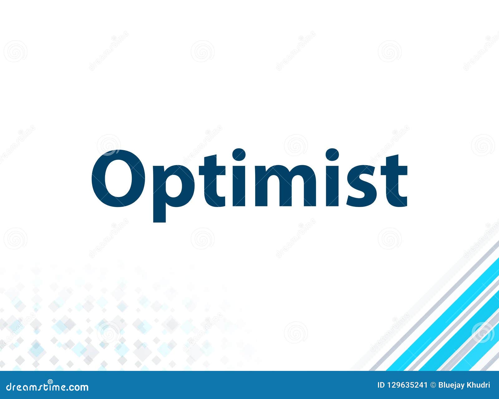 Optimist Modern Flat Design Blue Abstract Background Stock Illustration ...