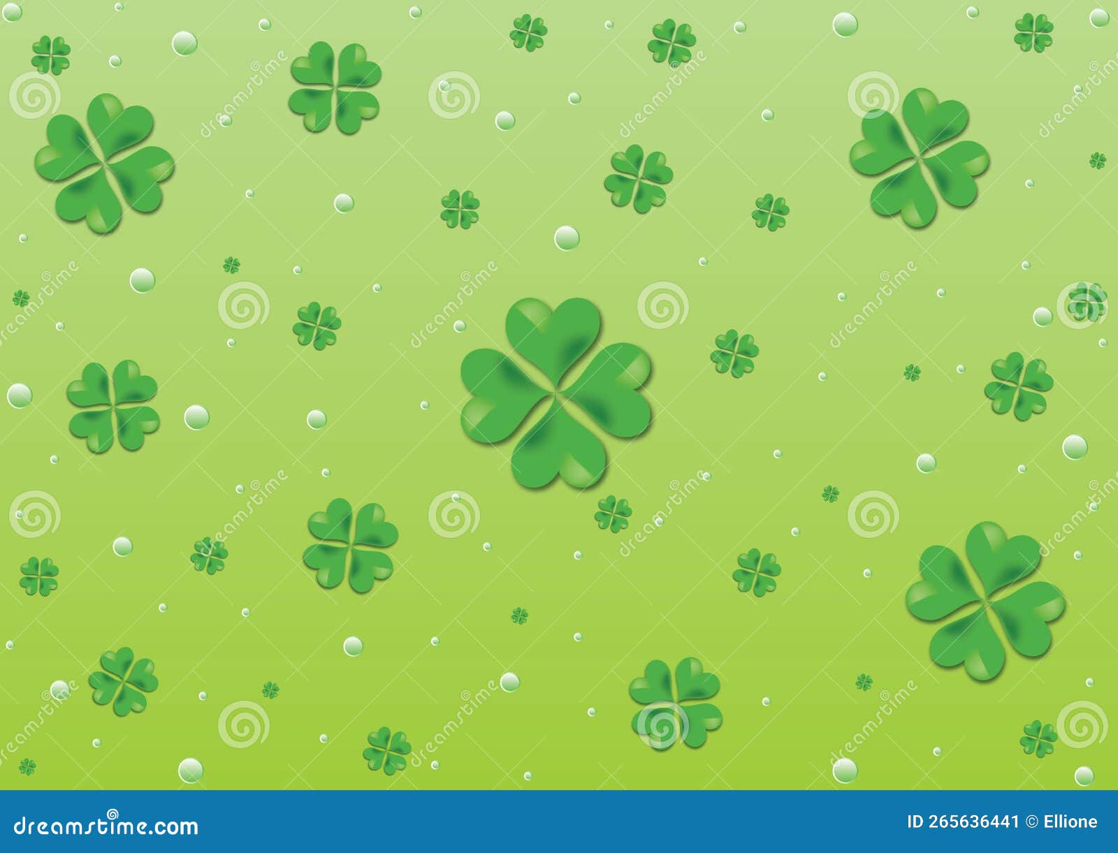 Optimistic Green Biological and Ecological Background with Plant ...